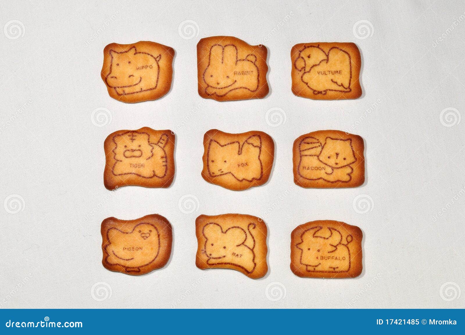 Animal cookies stock image. Image of rabbit, tiger, mouse - 17421485