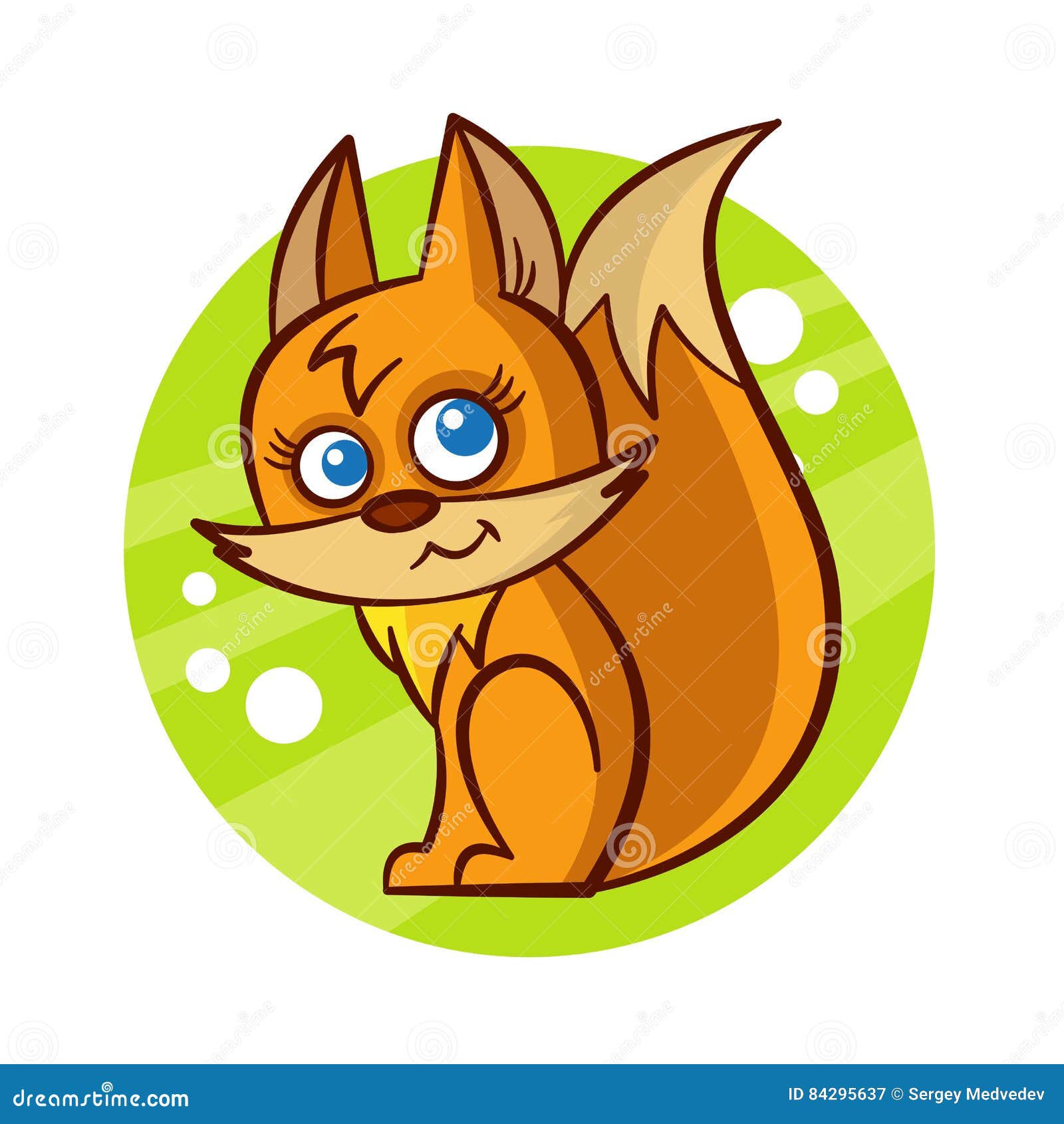 Animal Cute Squirrel Sticker Stock Illustration - Illustration of ...