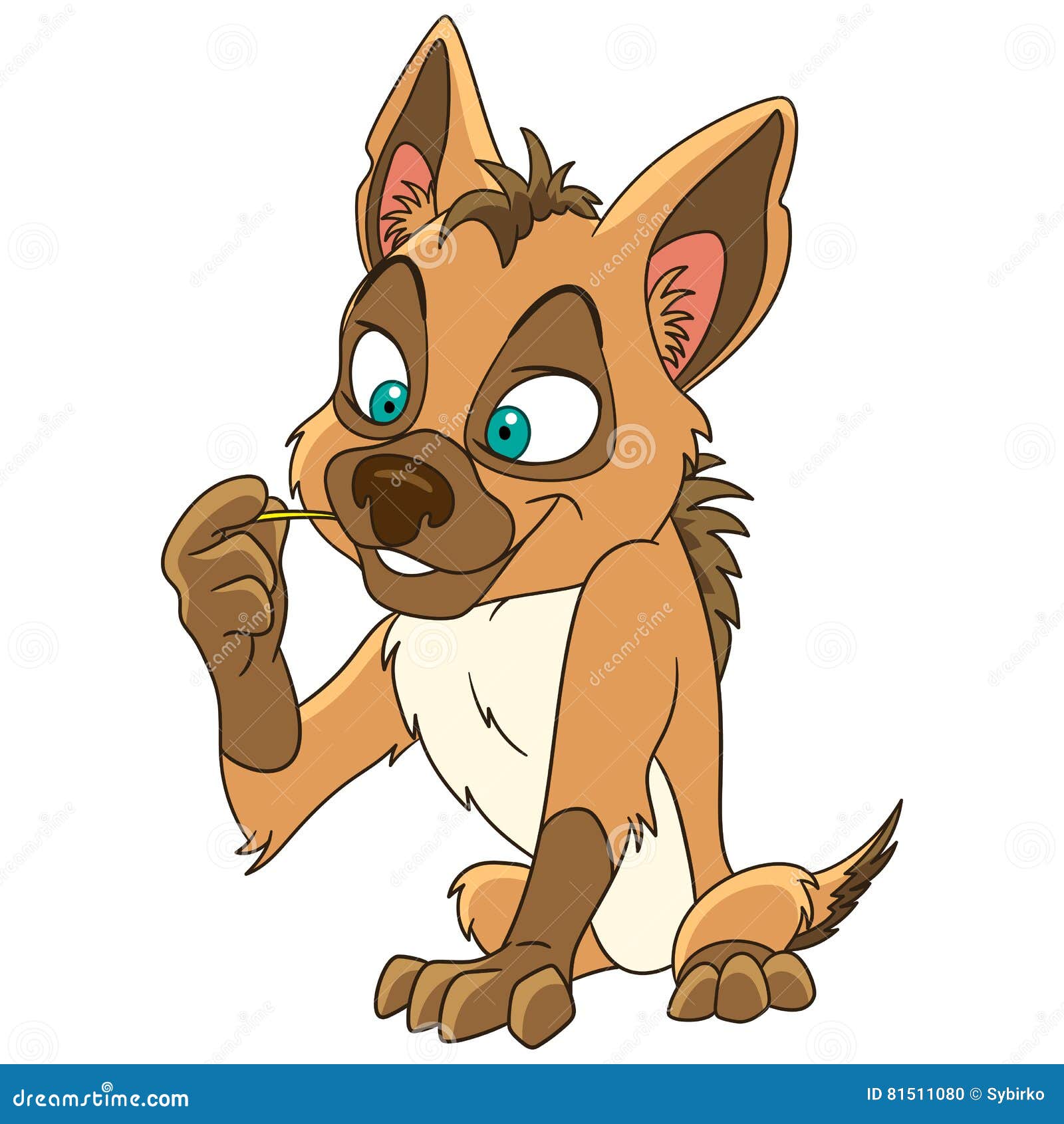 Animal De Chacal De Bande Dessinée Illustration de Vecteur ...