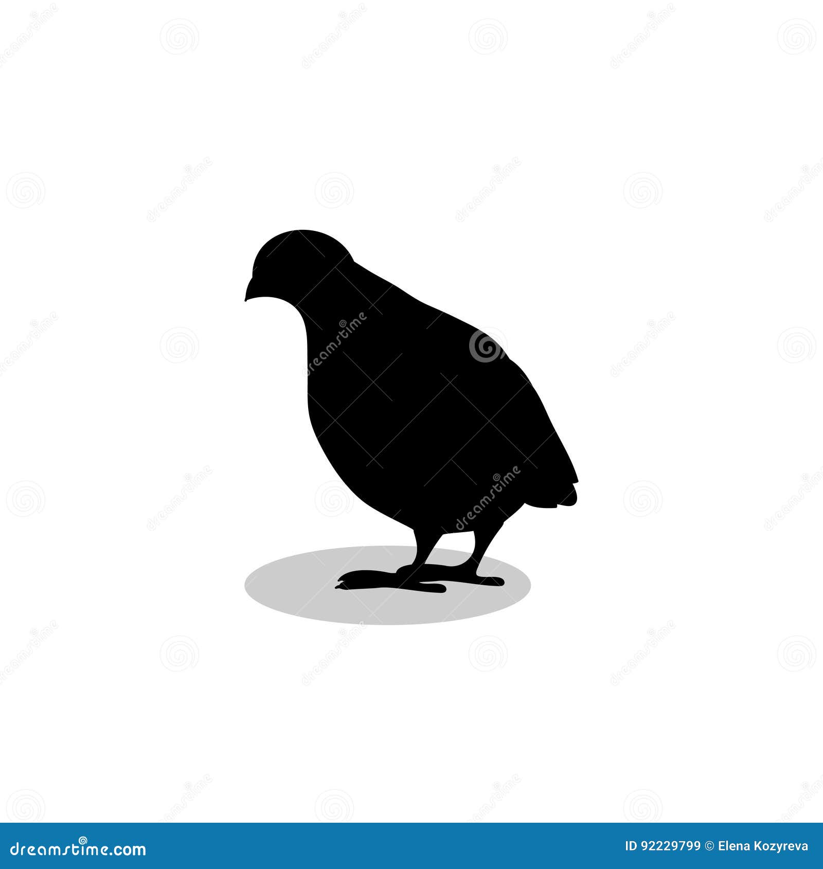 Animal De Silhouette De Noir D'oiseau De Perdrix Illustration de ...