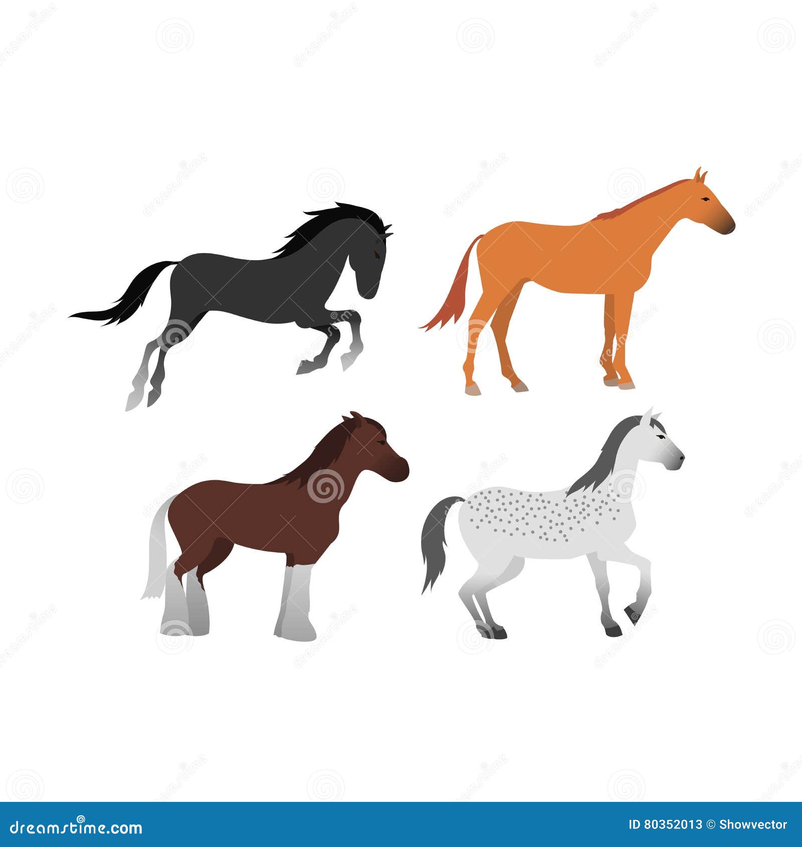 Animal De Vecteur De Cheval Illustration de Vecteur - Illustration du ...