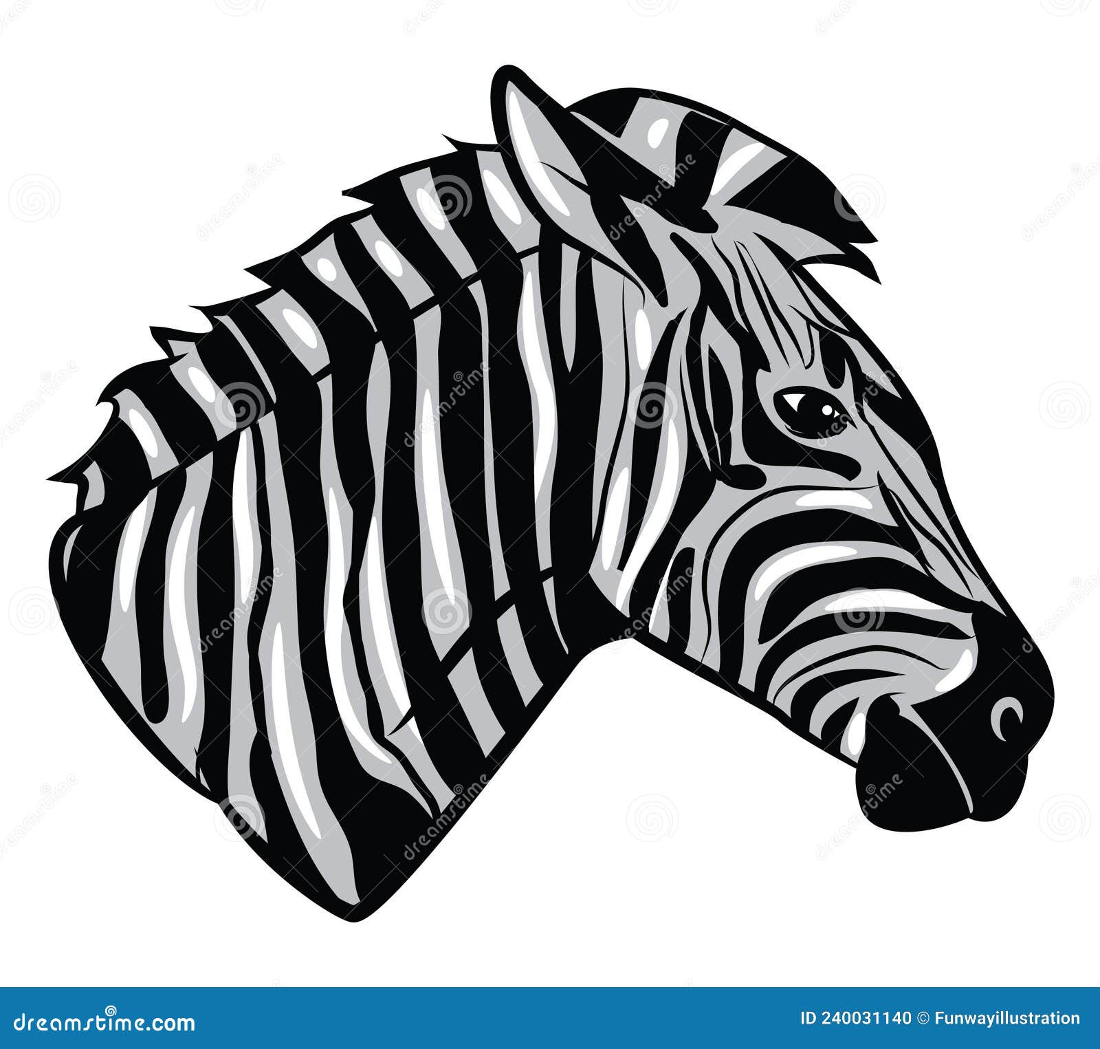 Animal Design Art Line White and Black Stock Vector - Illustration of ...