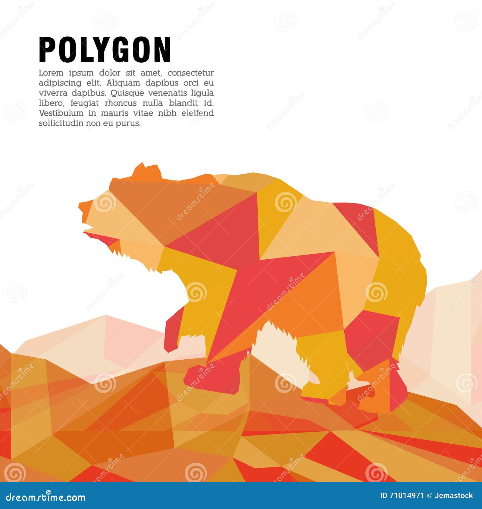 Animal Design. Polygon Concept. Shape and Origami Icon, Vector ...