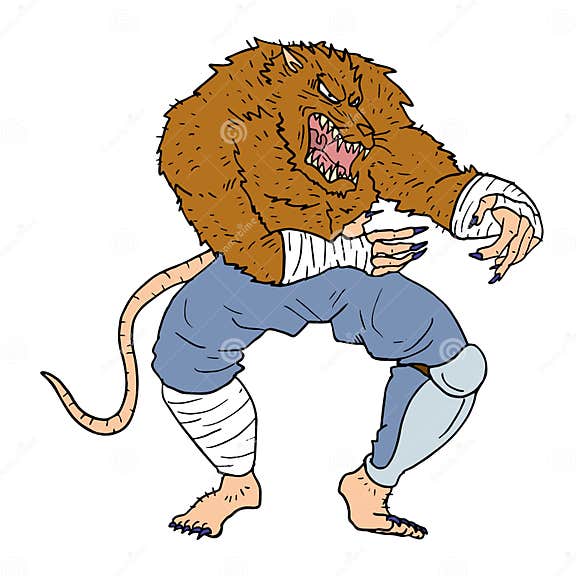 Animal do mutante ilustração do vetor. Ilustração de rato - 50232645