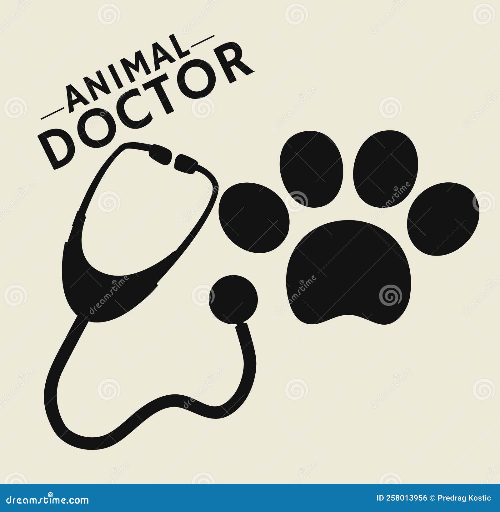 Animal doctor stock illustration. Illustration of cartoon - 258013956