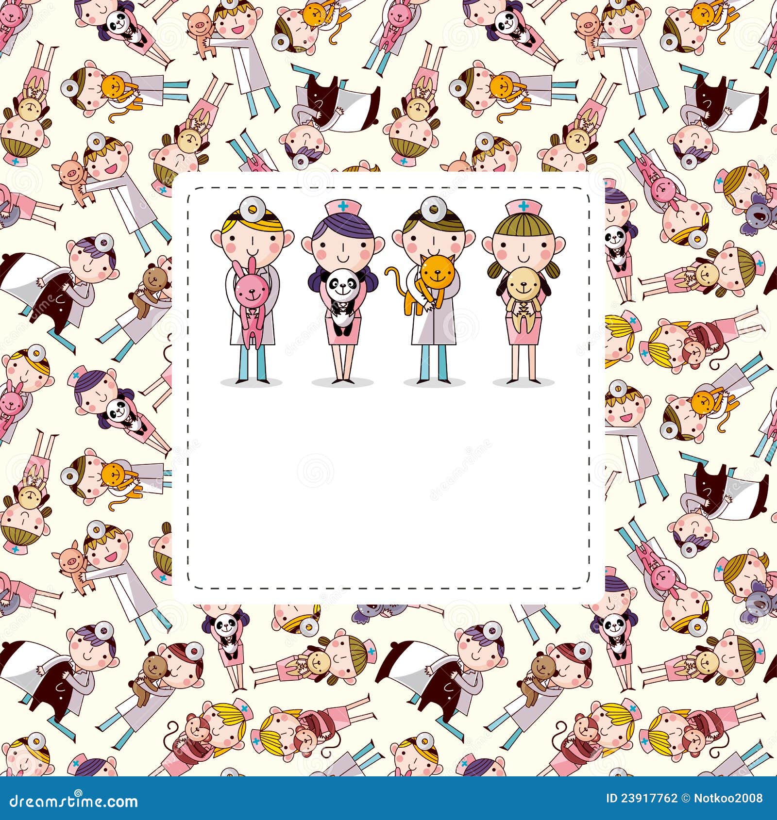 Animal Doctor Stickers Vector Illustration | CartoonDealer.com #27483362