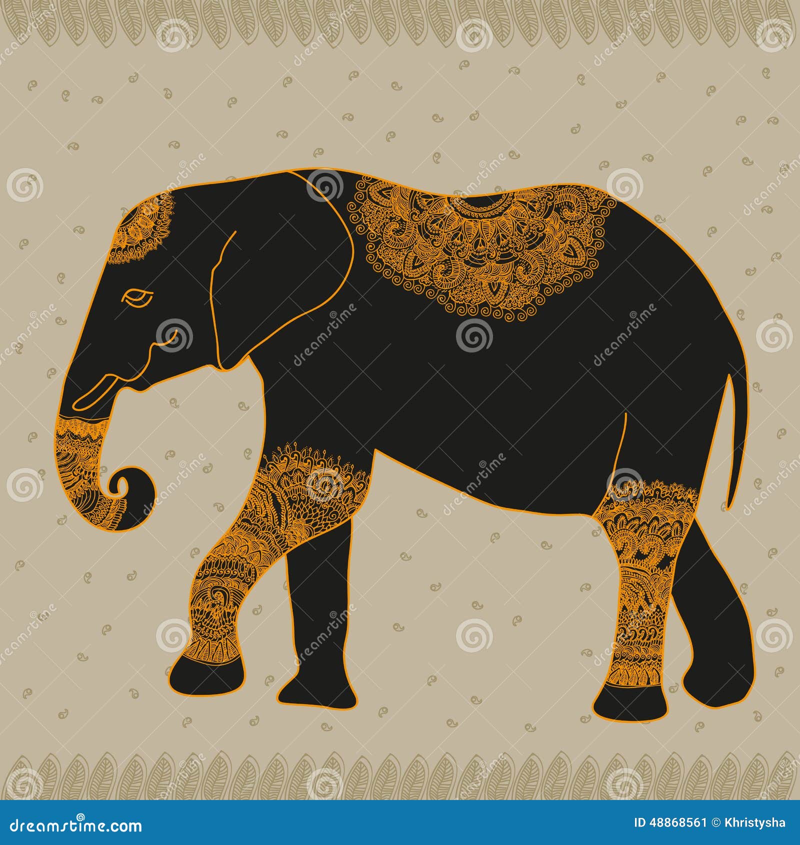 Animal elephant stock vector. Illustration of design - 48868561