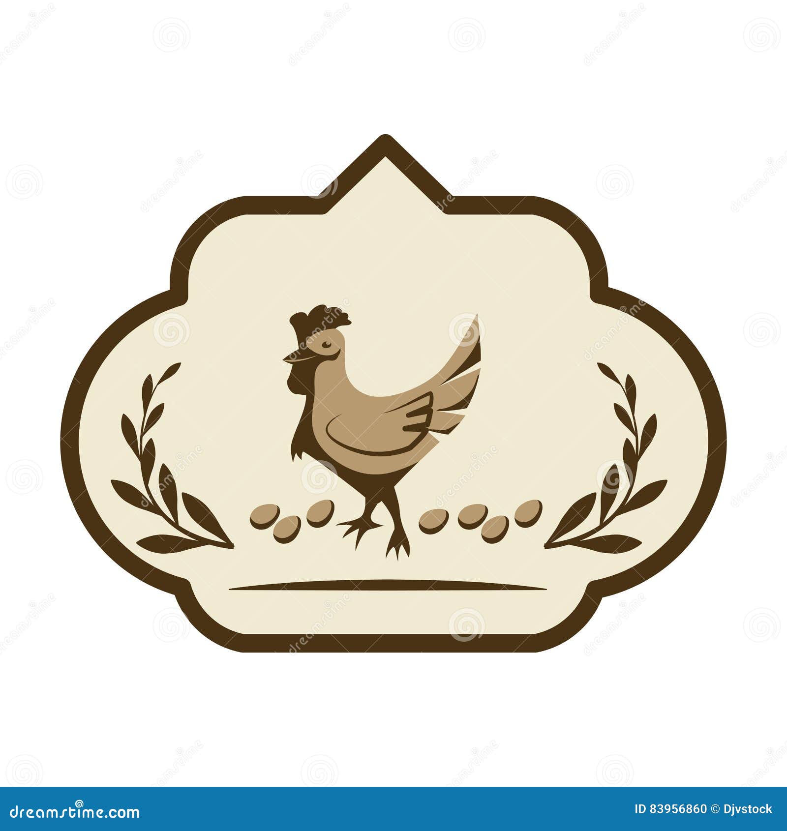 Animal emblem icon image stock vector. Illustration of lovely - 83956860