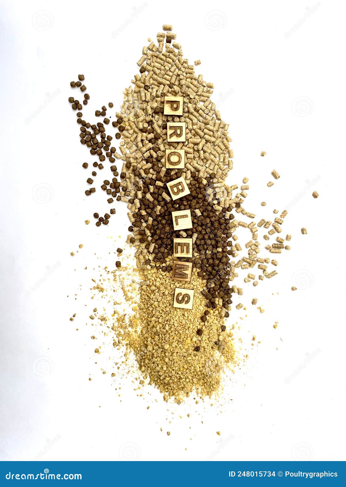 Animal Feed Problems, Quality and Performance Stock Photo - Image of ...