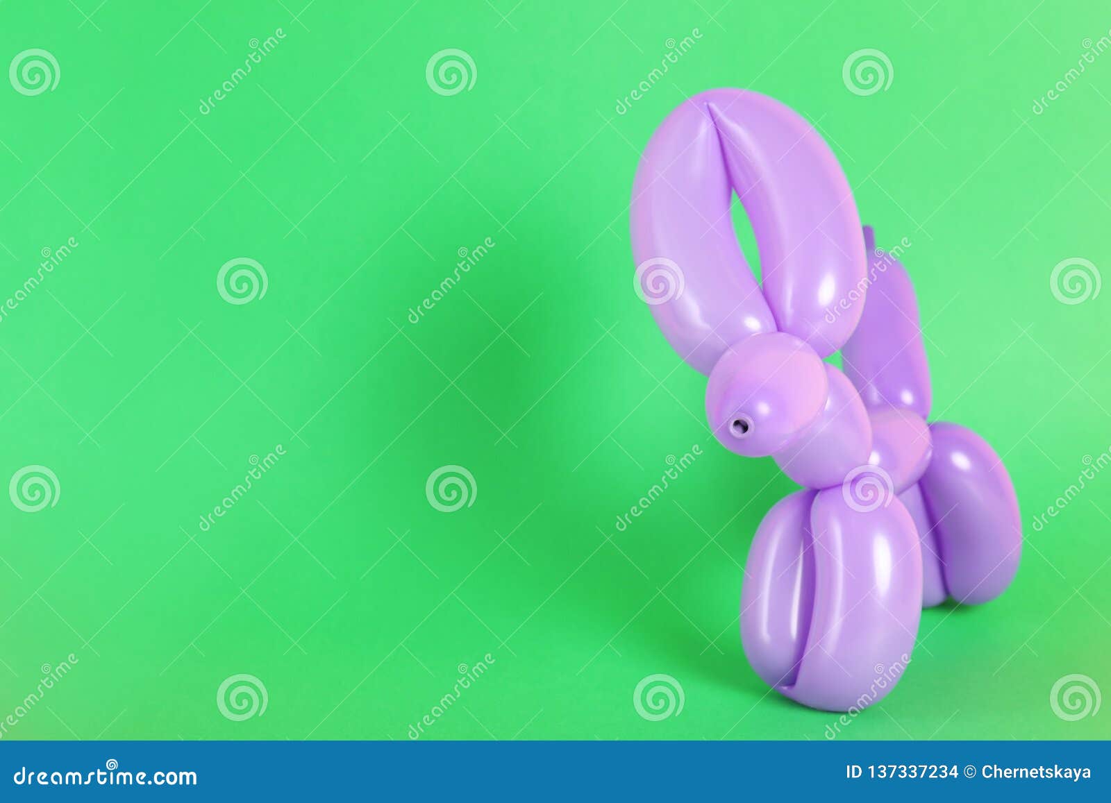 Animal Figure Made of Modelling Balloon on Color Background Stock Photo ...