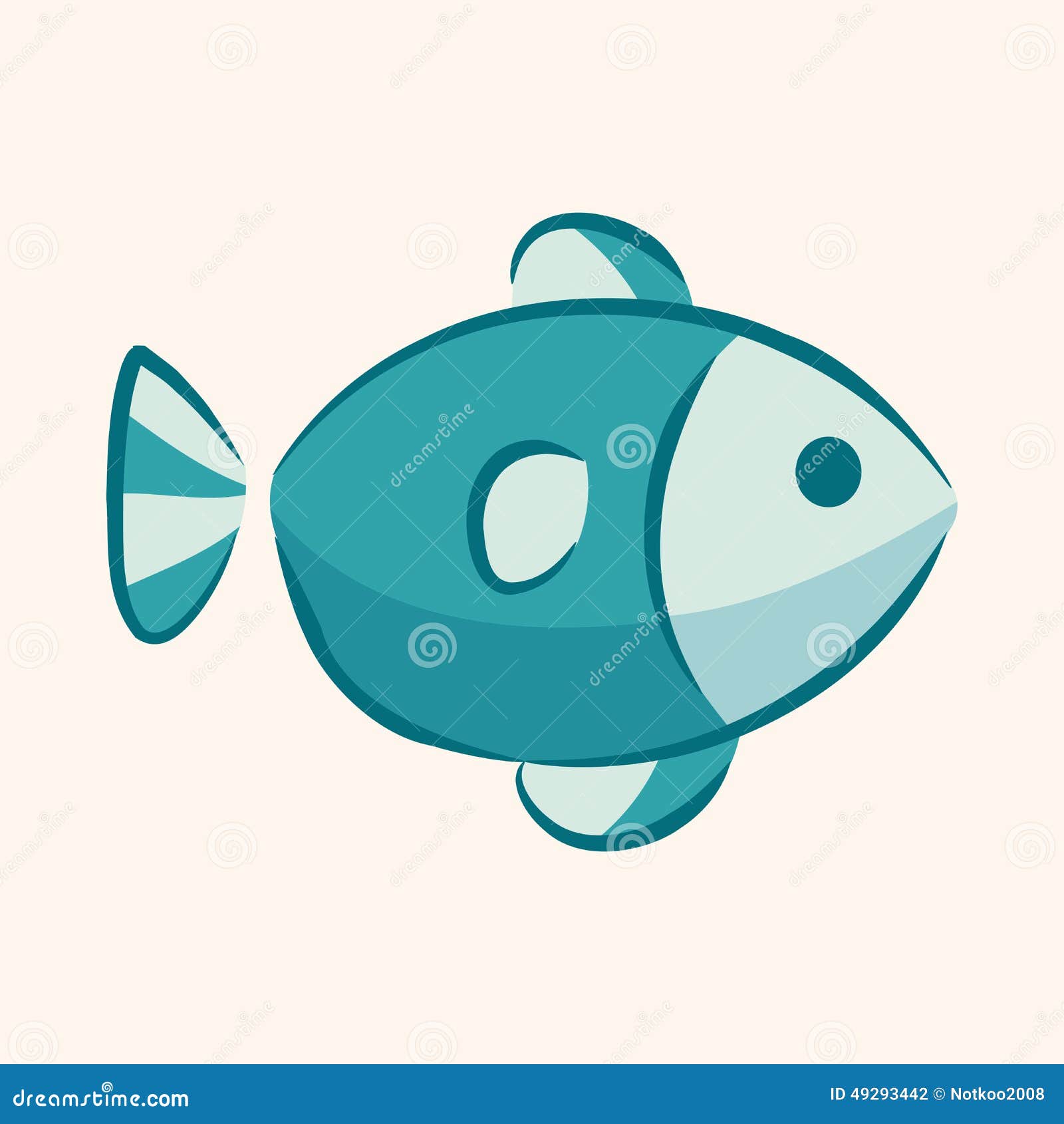 Animal Fish Flat Icon Elements, Eps10 Stock Vector - Illustration of ...