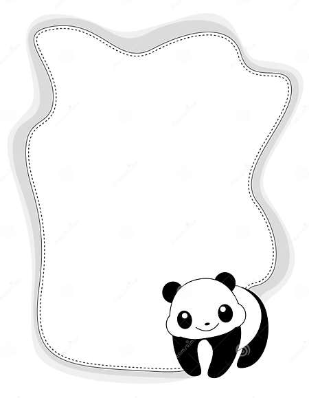 Animal frame panda stock vector. Illustration of book - 21630710
