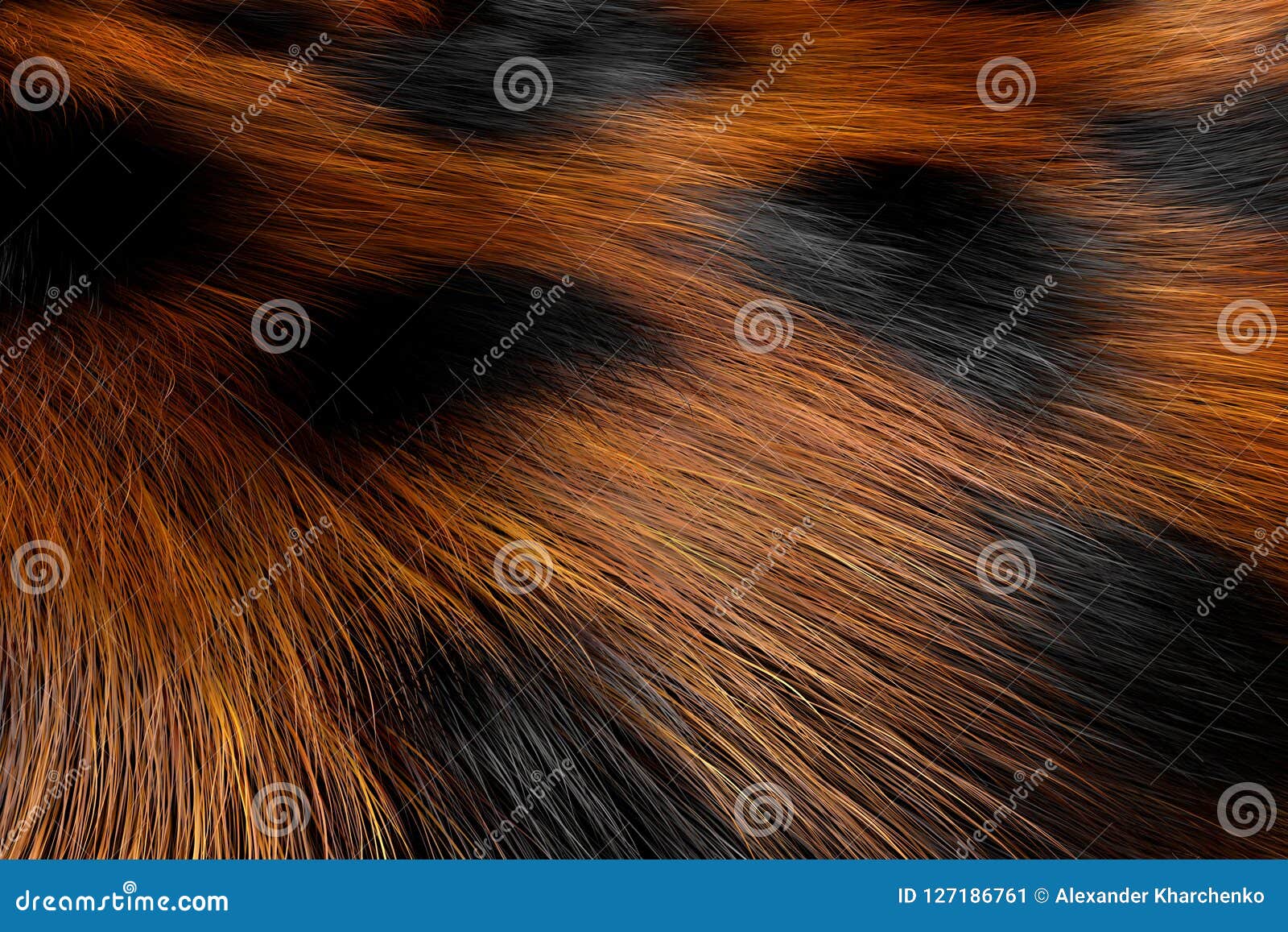 Animal Fur Spotted Texture of Leopard. 3d Rendering Stock Illustration ...