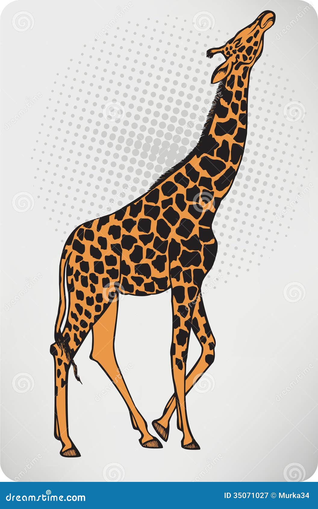 Animal Giraffe. Vector Illustration. Stock Vector - Illustration of ...
