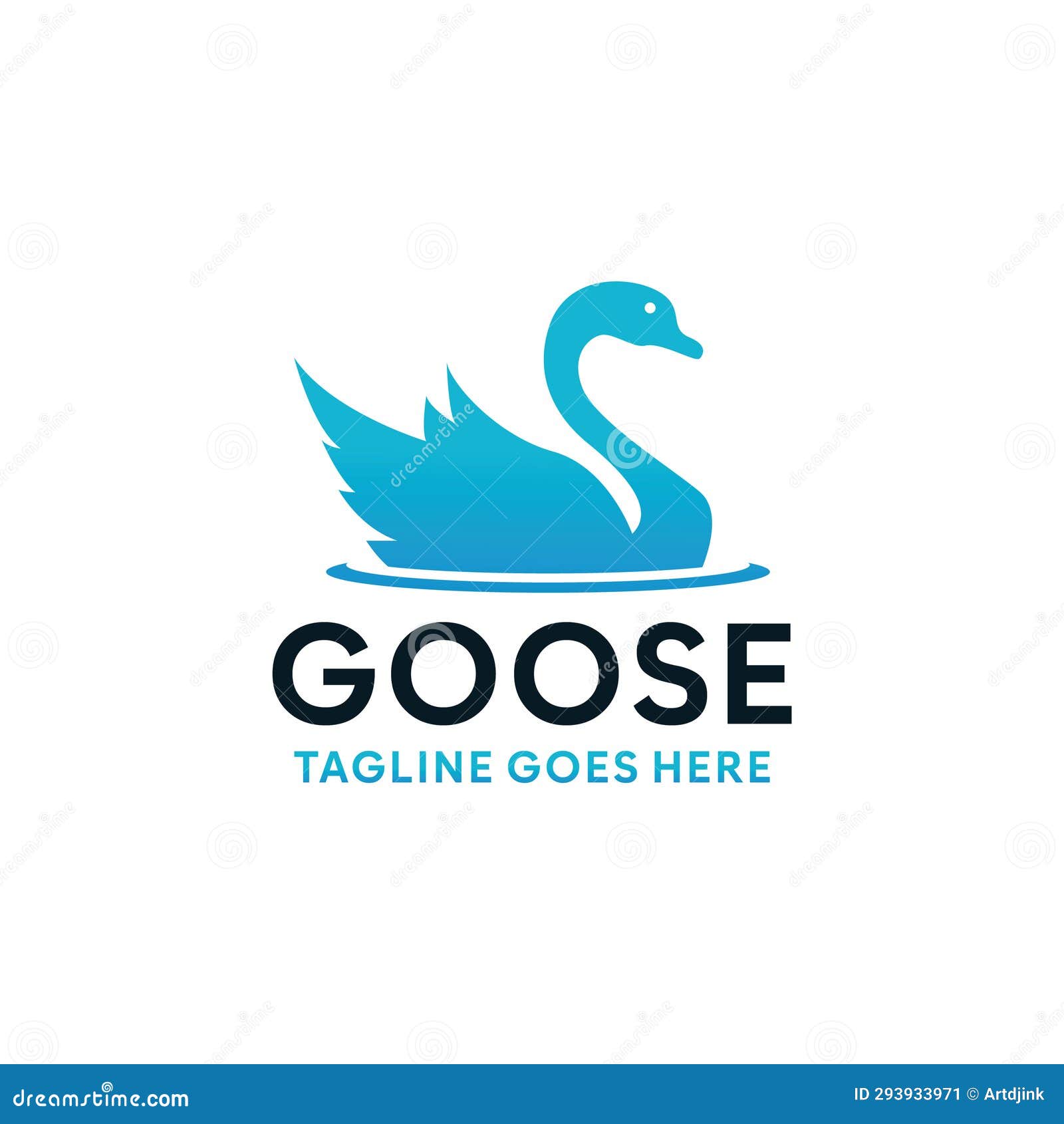 Animal Goose Logo Design Vector Symbol Stock Vector - Illustration of ...
