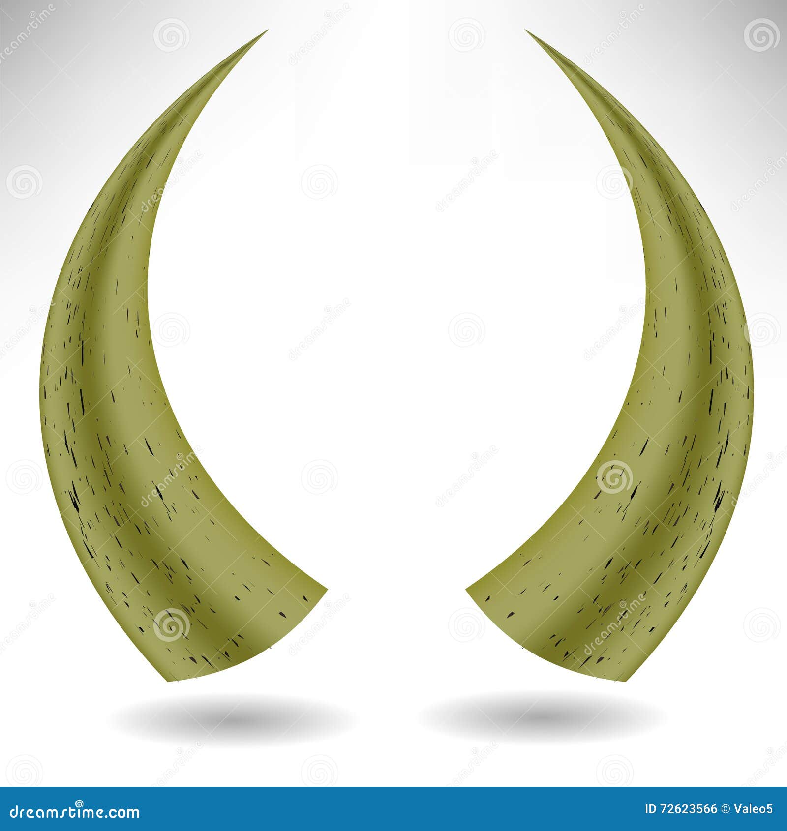 Animal Horns stock vector. Illustration of buffalo, farm - 72623566