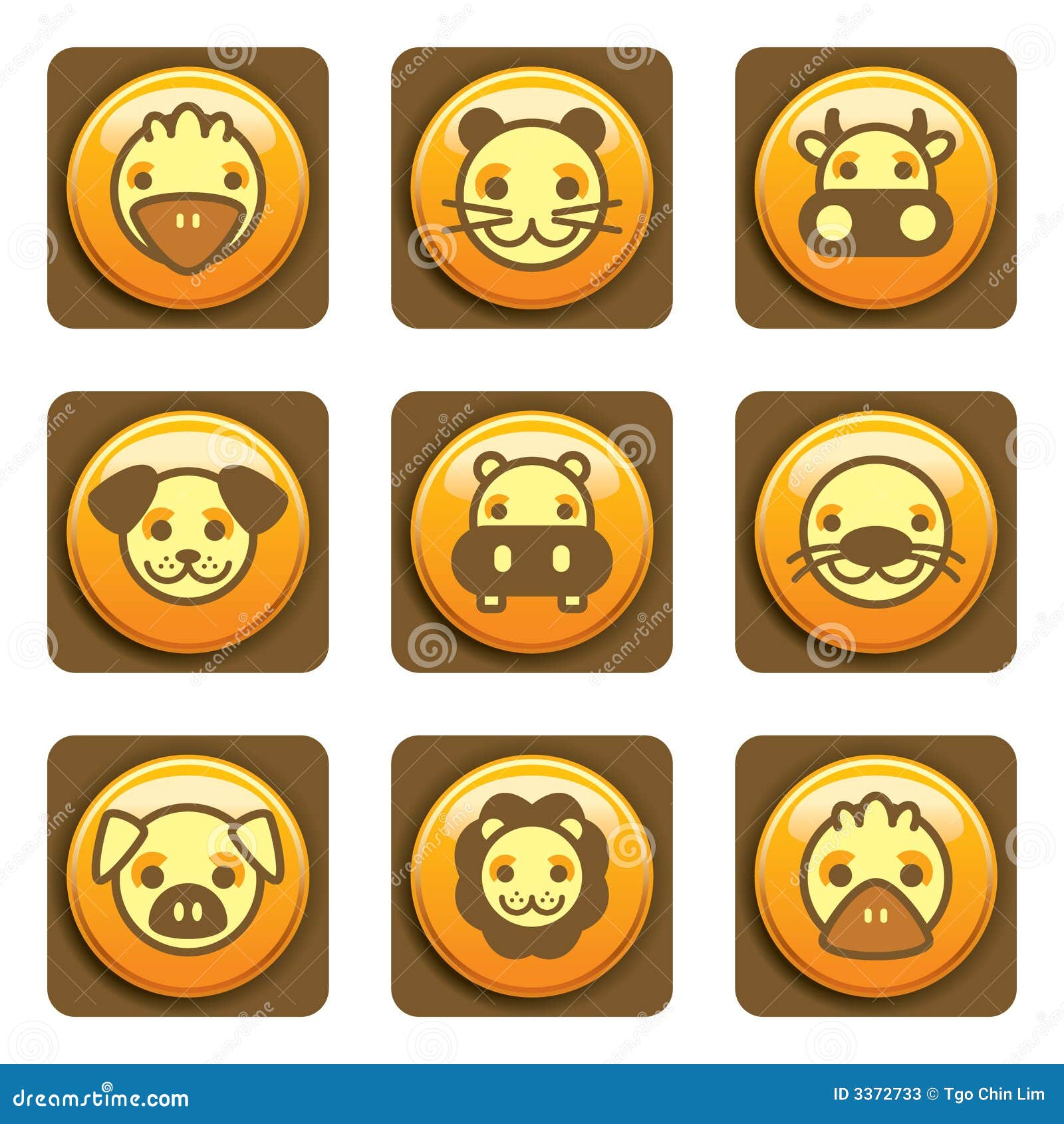 Animal Icons stock illustration. Illustration of undomesticated - 3372733