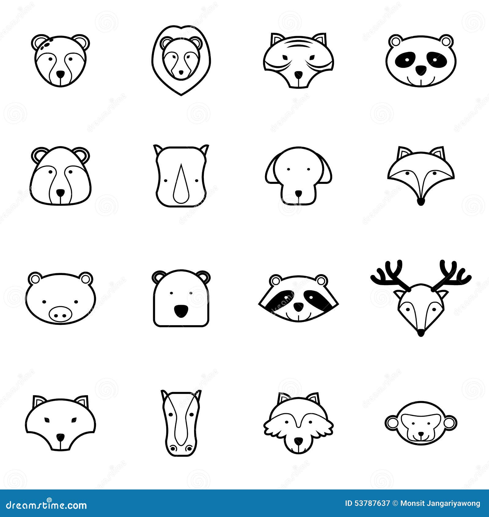 Animal Icons Set Vector Illustration Stock Vector - Illustration of ... Animal Icons Set Vector Illustration Stock Vector - Illustration of ...