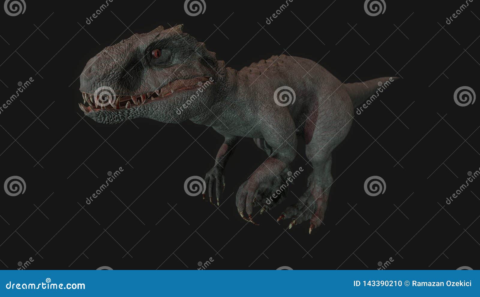 Animal, Indominus Rex of Backgorund, 3d Render Stock Illustration ...