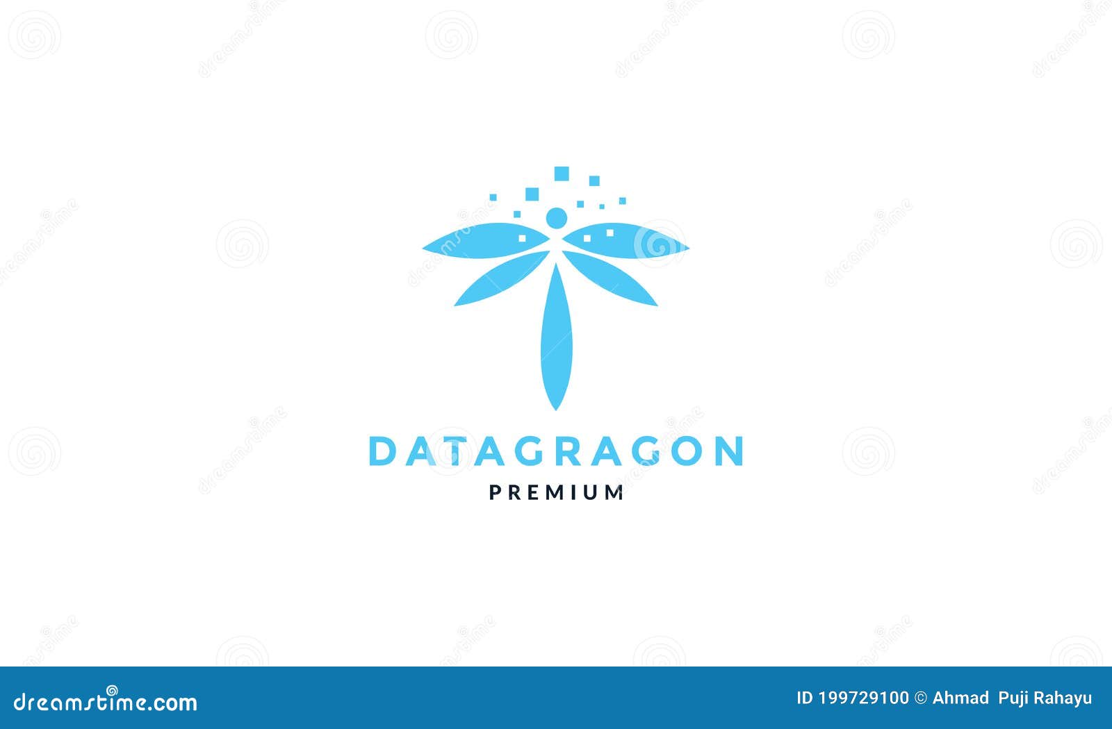 Animal Insect Dragonflies Data Tech Logo Vector Illustration Design ...
