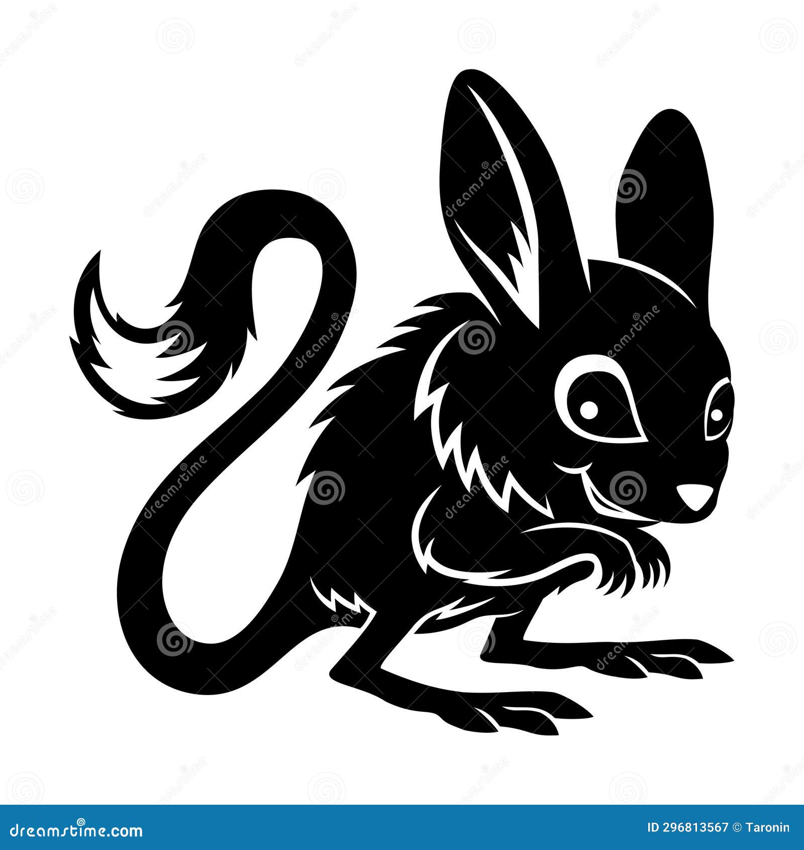 Animal jerboa icon. stock illustration. Illustration of graphic - 296813567