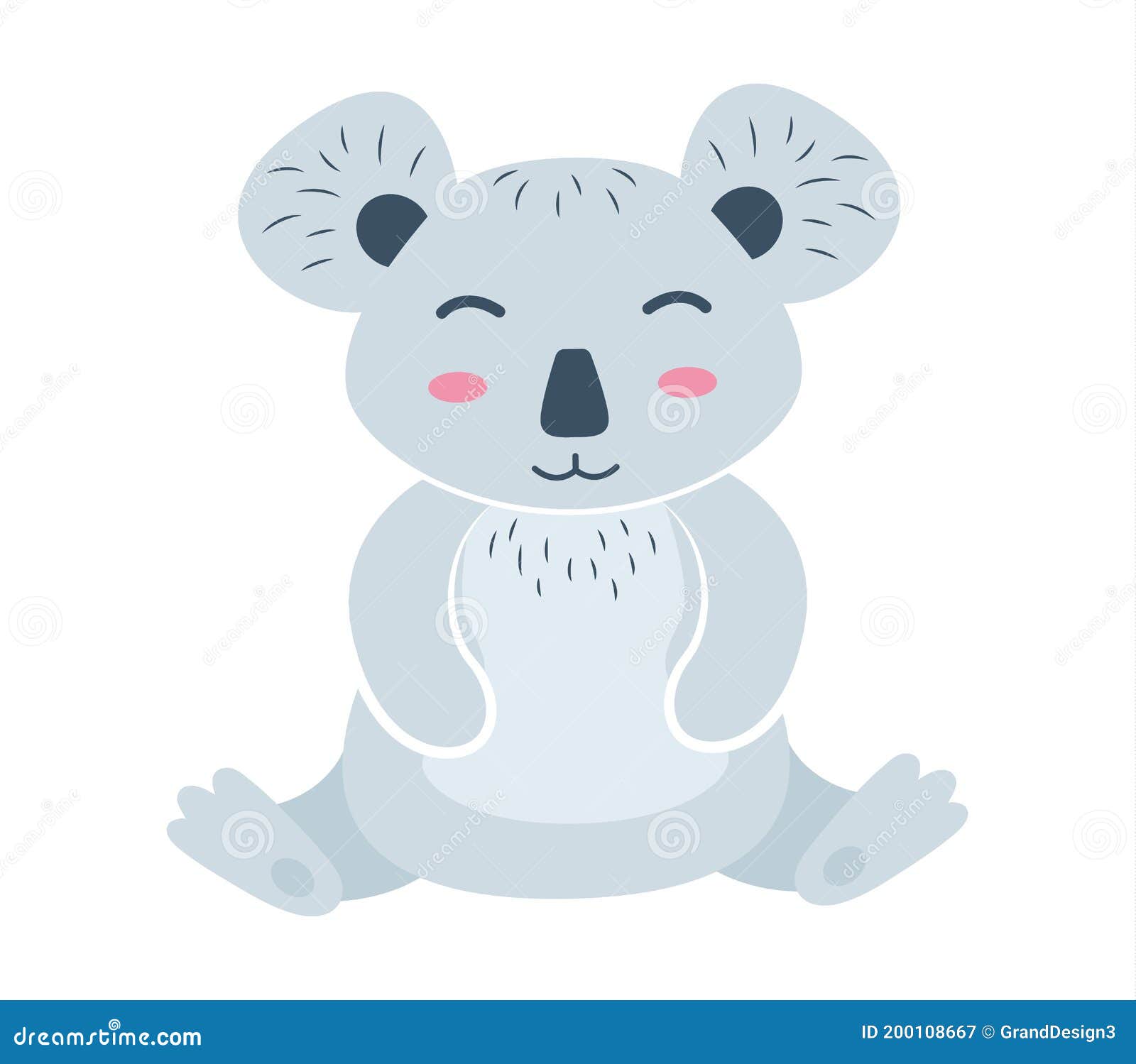 Animal Koala. Koala Bear Character Stock Illustration - Illustration of ...