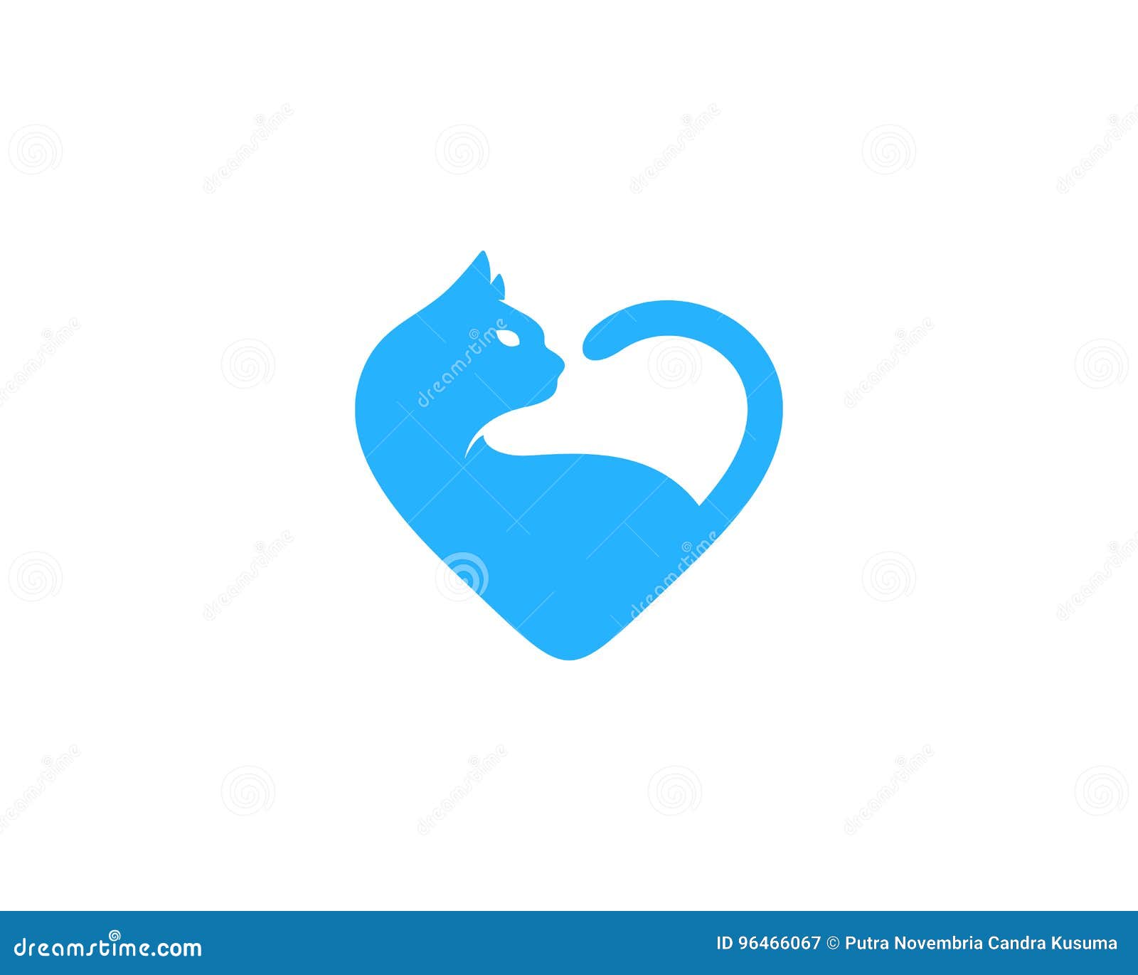 Animal Love Icon Logo Design Element Stock Vector - Illustration of ...