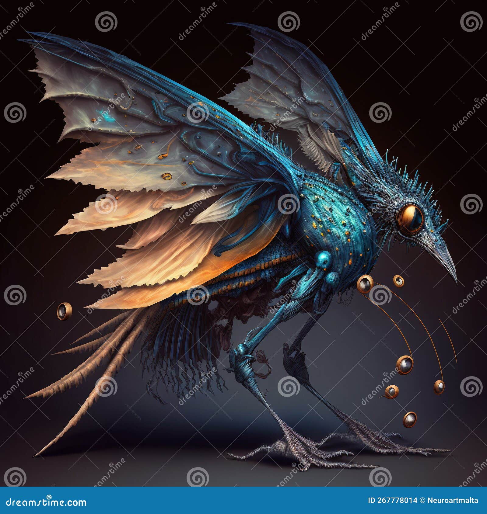 Animal Metamorphosis stock photo. Image of piece, generative - 267778014