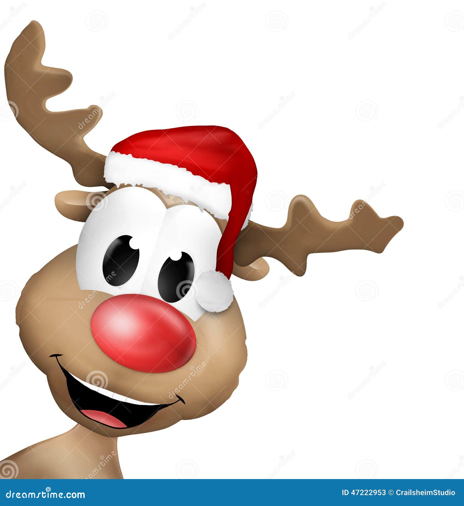 Animal Mignon De Noël De Renne Illustration Stock - Image: 47222953