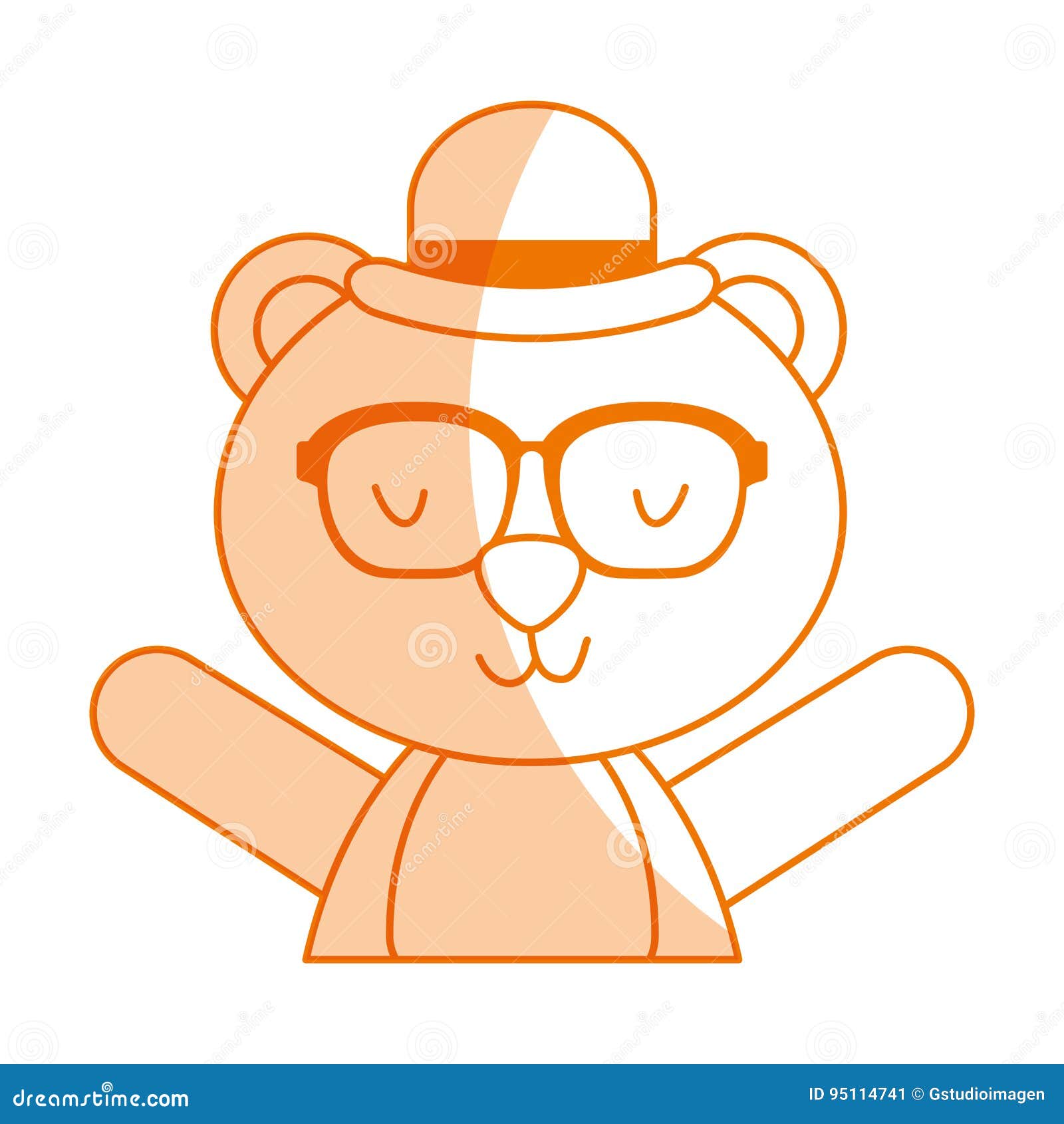 Animal panda cartoon stock vector. Illustration of friendly - 95114741