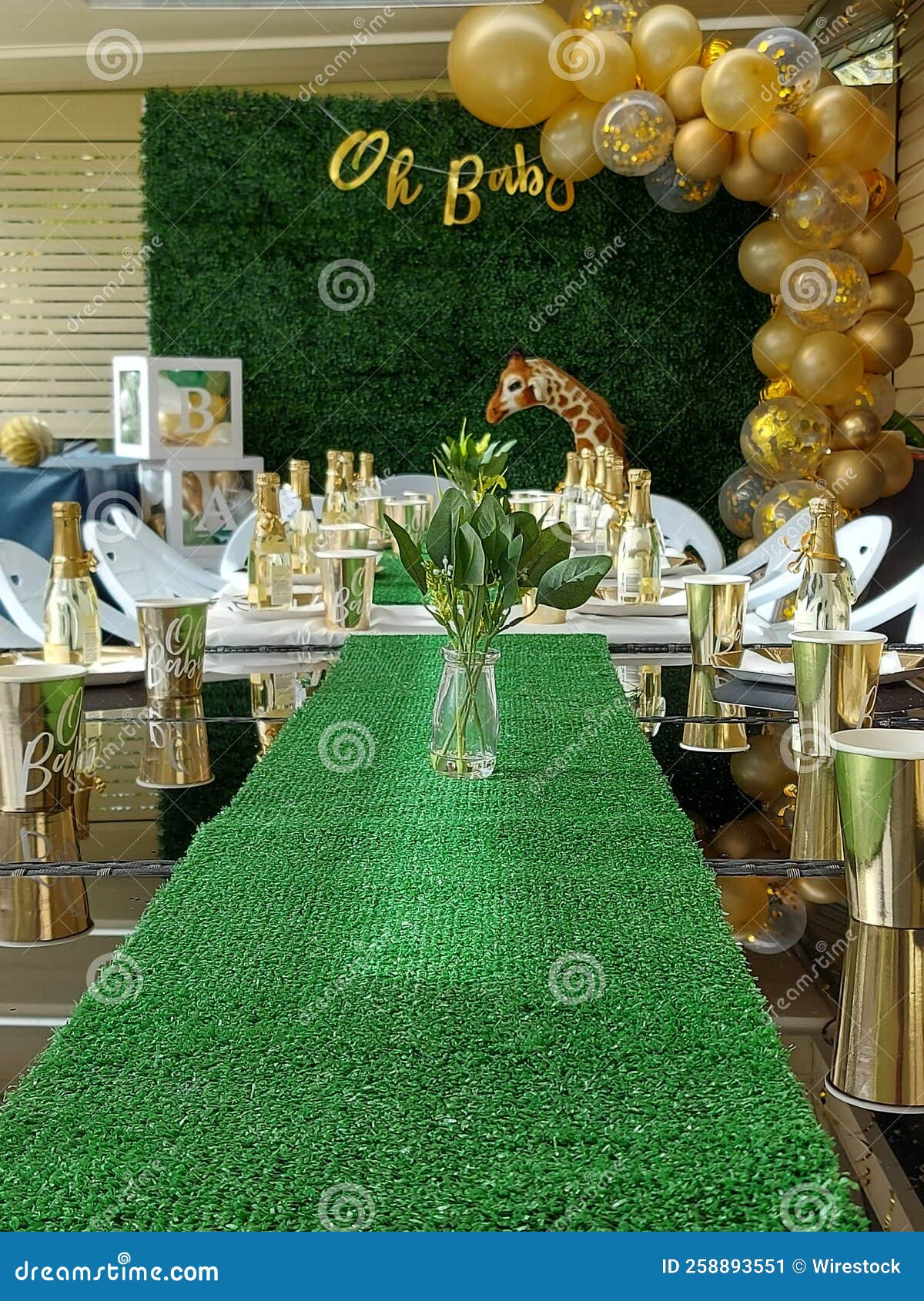 Animal Party Setting Decoration Stock Image - Image of decor ...