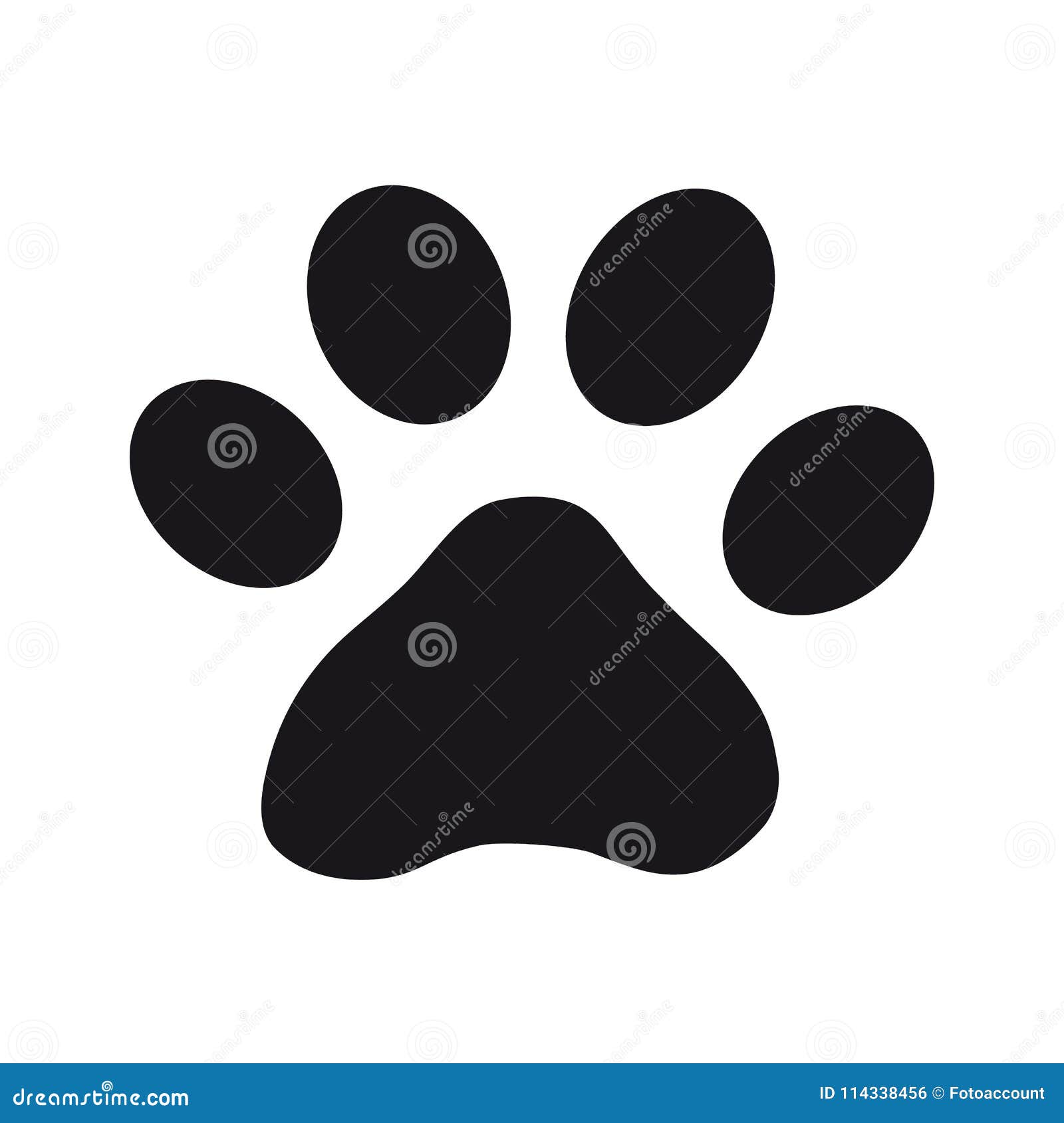 Animal Paw - Vector Illustration Stock Vector - Illustration of puppy ...