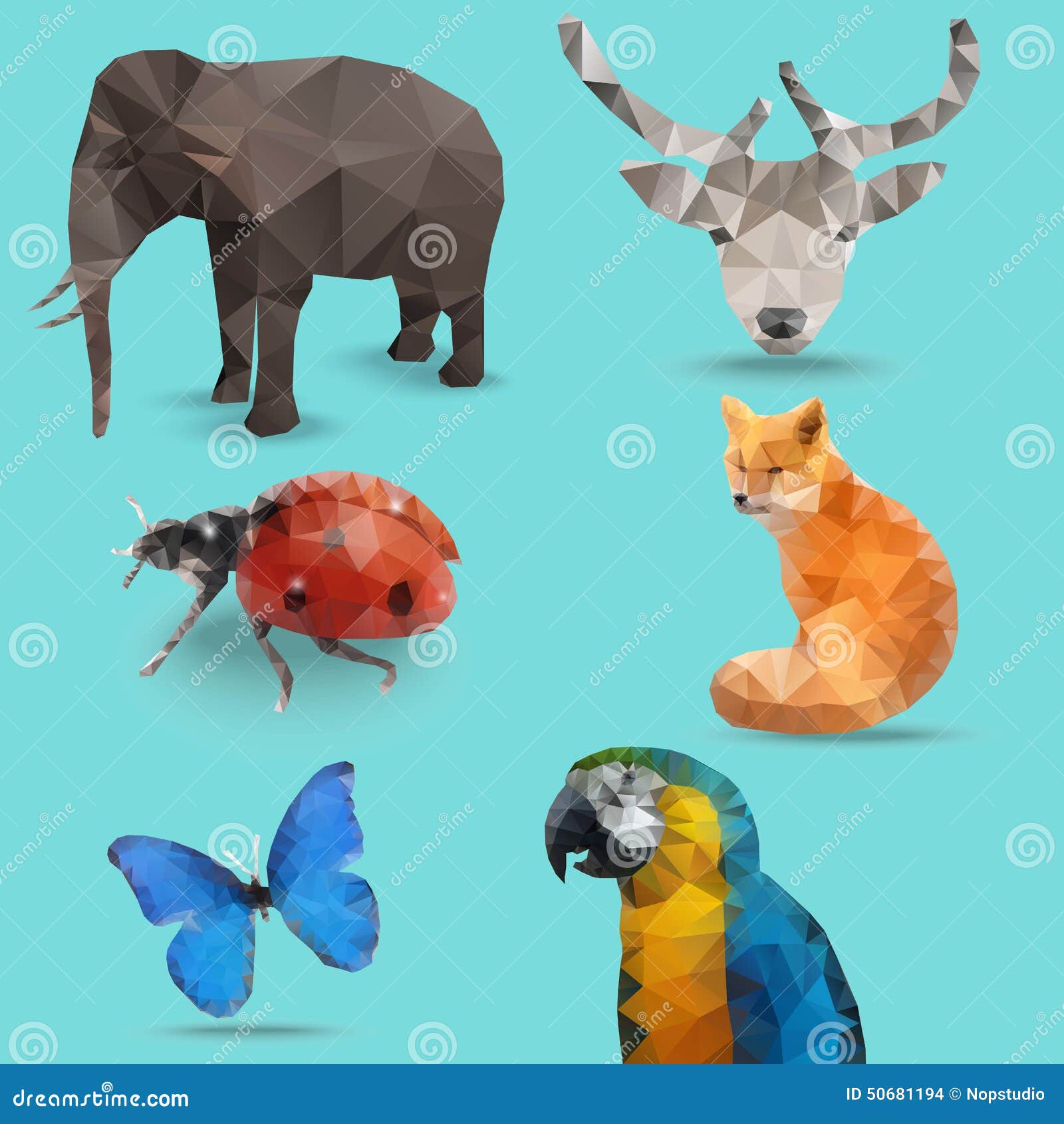 Animal Polygon stock vector. Illustration of artwork - 50681194