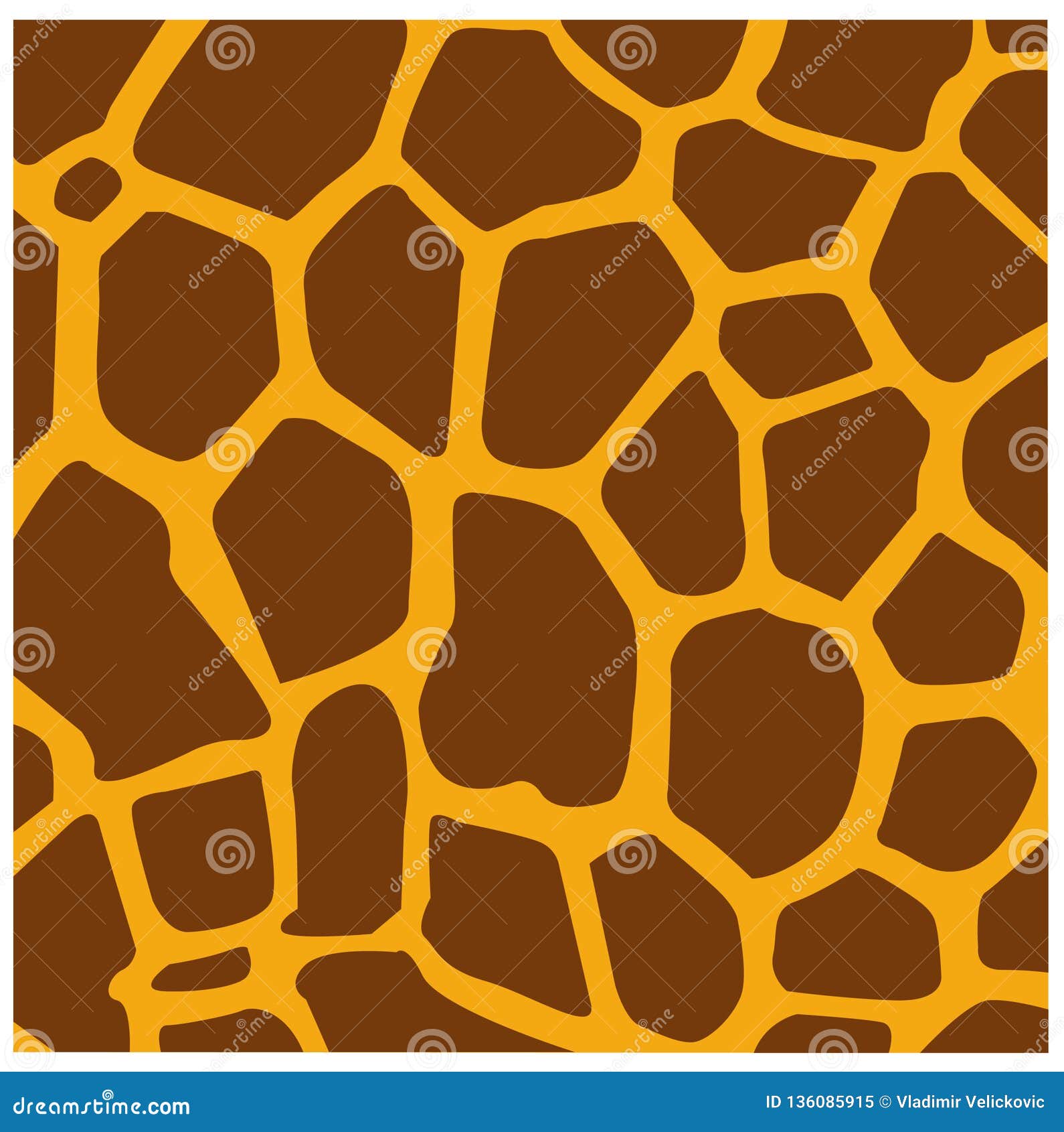 Animal print giraffe stock vector. Illustration of african - 136085915