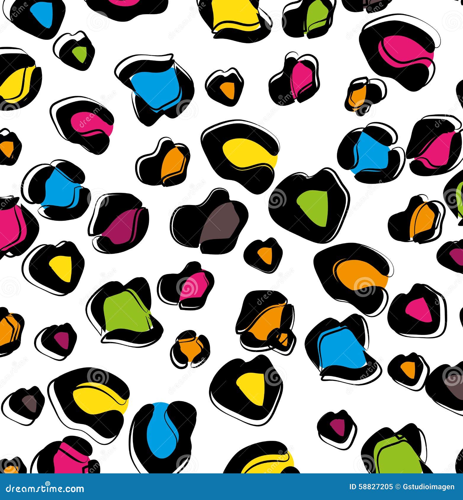 Animal prints design. stock vector. Illustration of design - 58827205