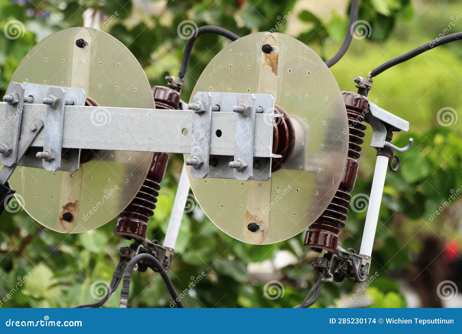 Drop Out Switch And Surge Arrester, Install On Pole Royalty-Free Stock ...