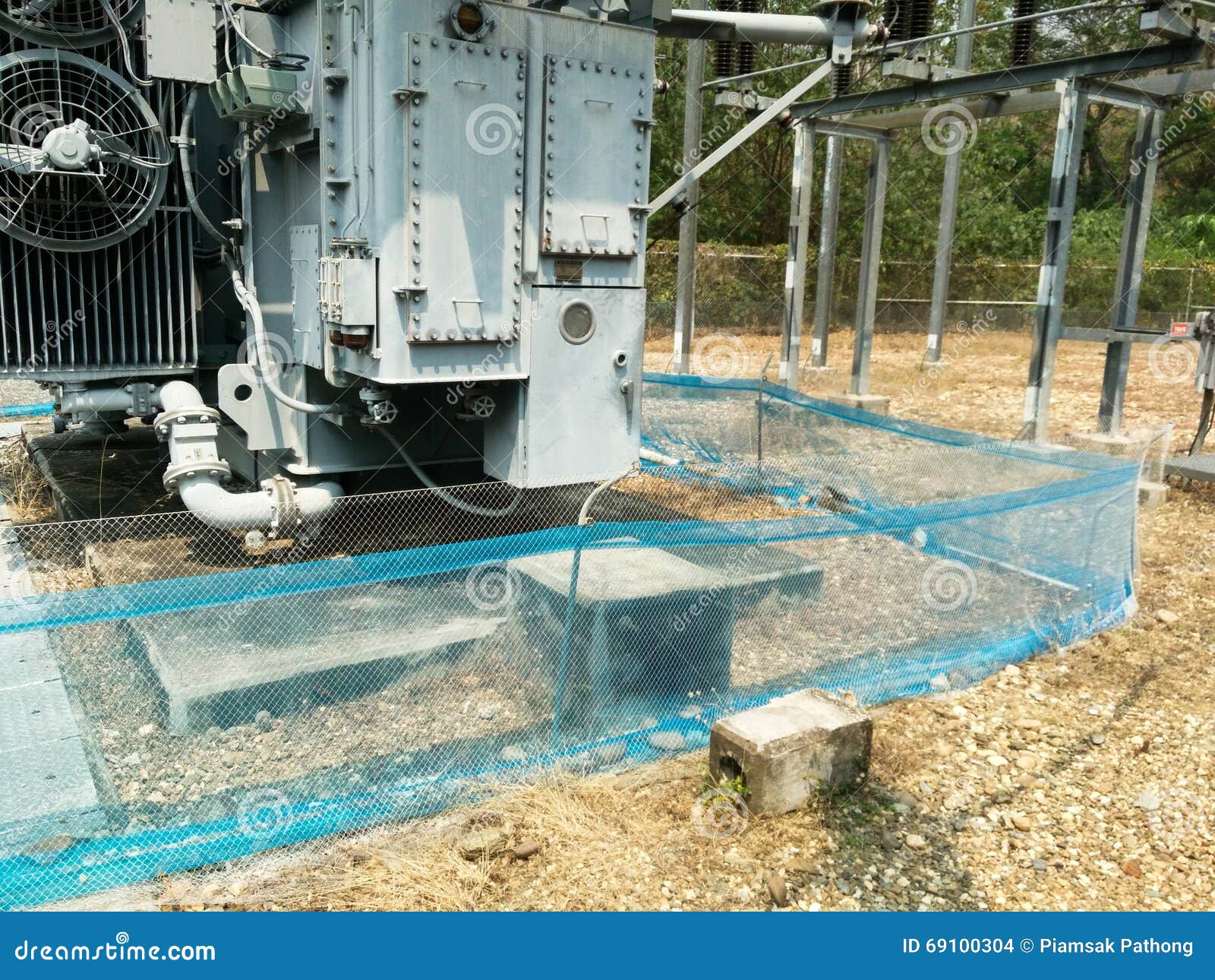Animal Protection Nets of High Voltage Transformer Stock Photo - Image ...