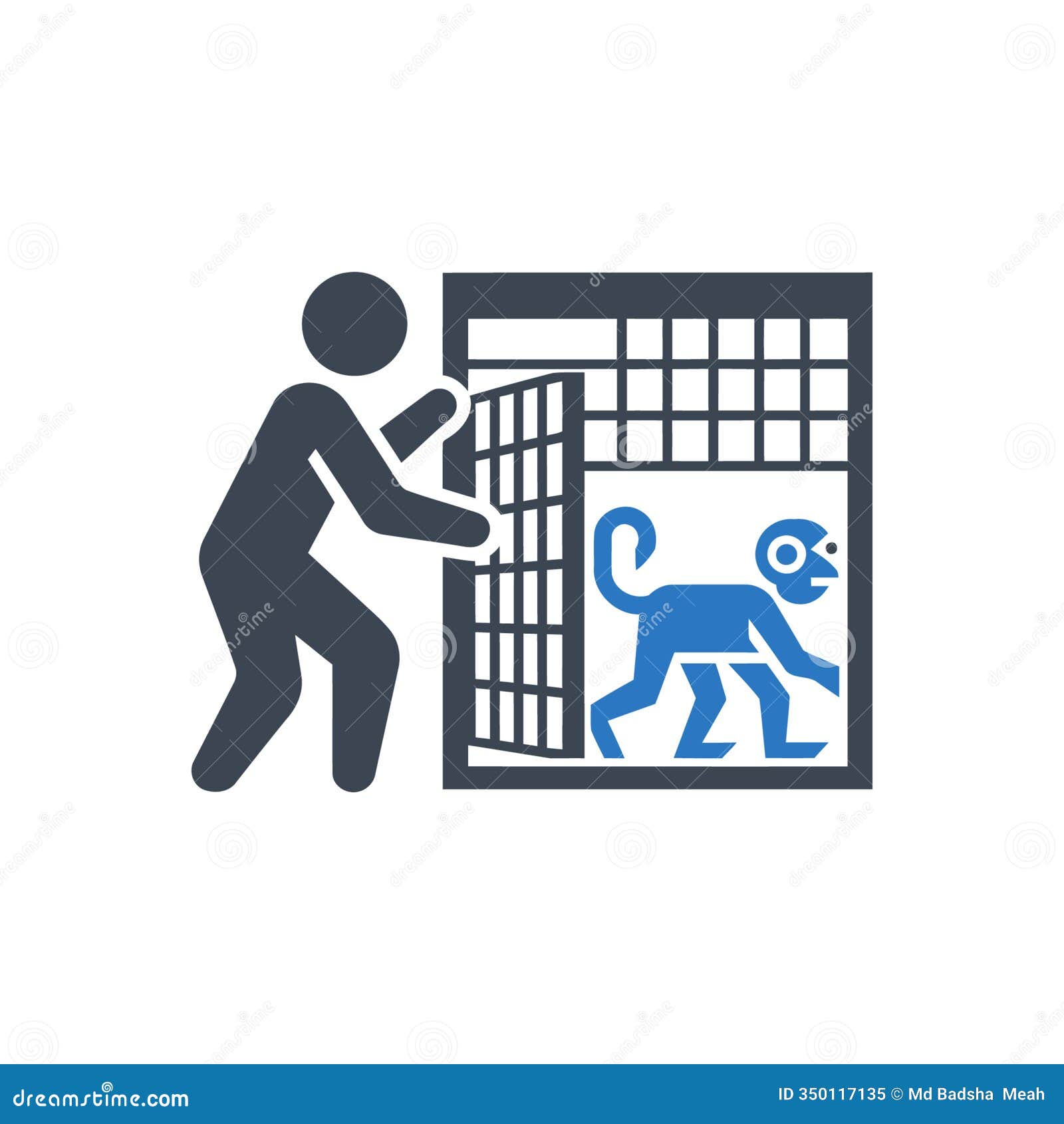 Animal Release Icon stock illustration. Illustration of icon - 350117135