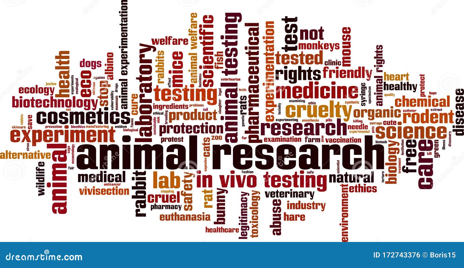 Animal research word cloud stock vector. Illustration of experiment ...