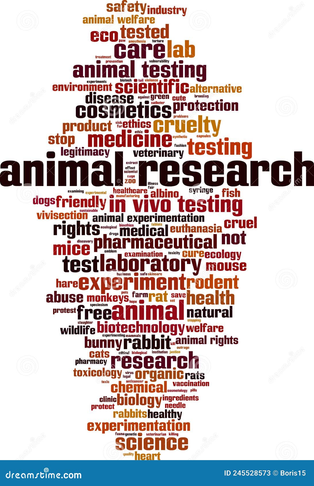 In Vivo Testing Word Cloud Cartoon Vector | CartoonDealer.com #204481747