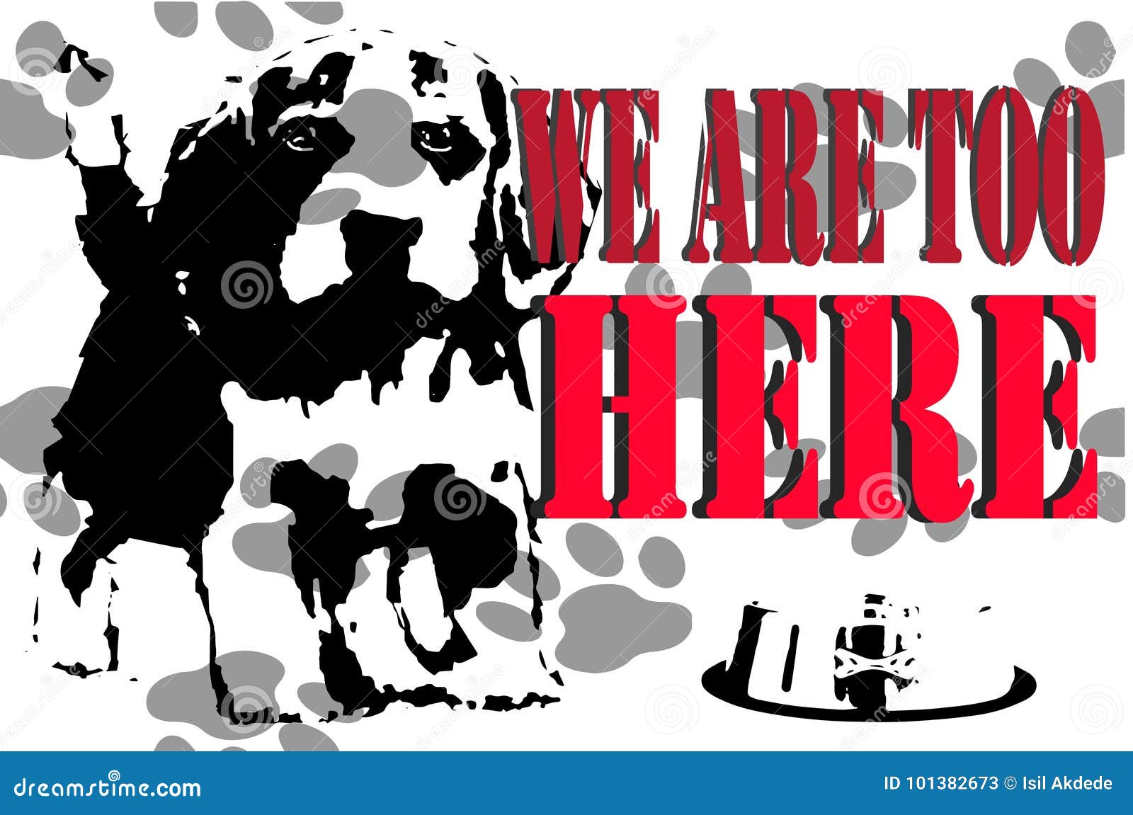 Animal rights stock vector. Illustration of draw, rights - 101382673