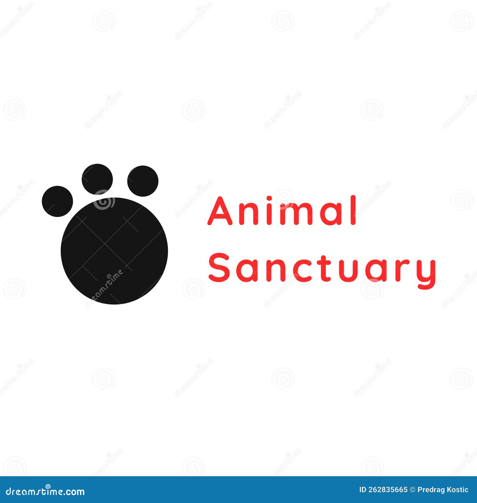 Animal sanctuary logo stock illustration. Illustration of circle ...