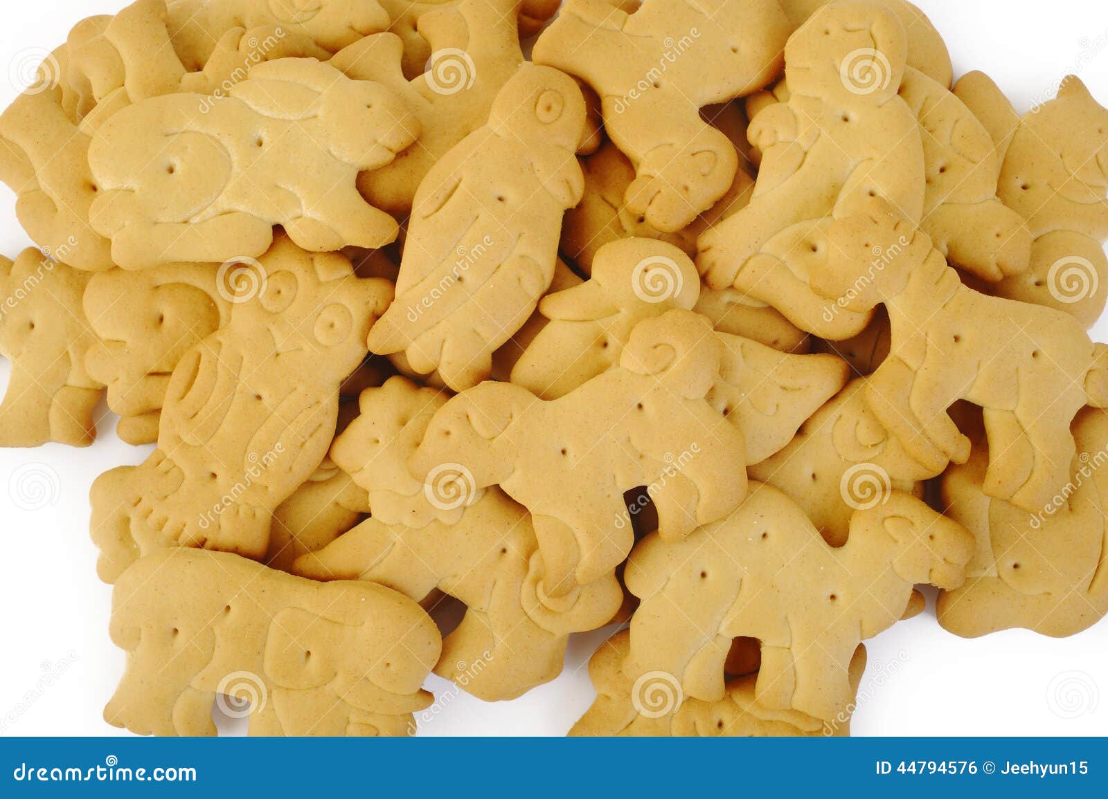 Animal Shaped Cracker Isolated on White Stock Photo - Image of crispy ...