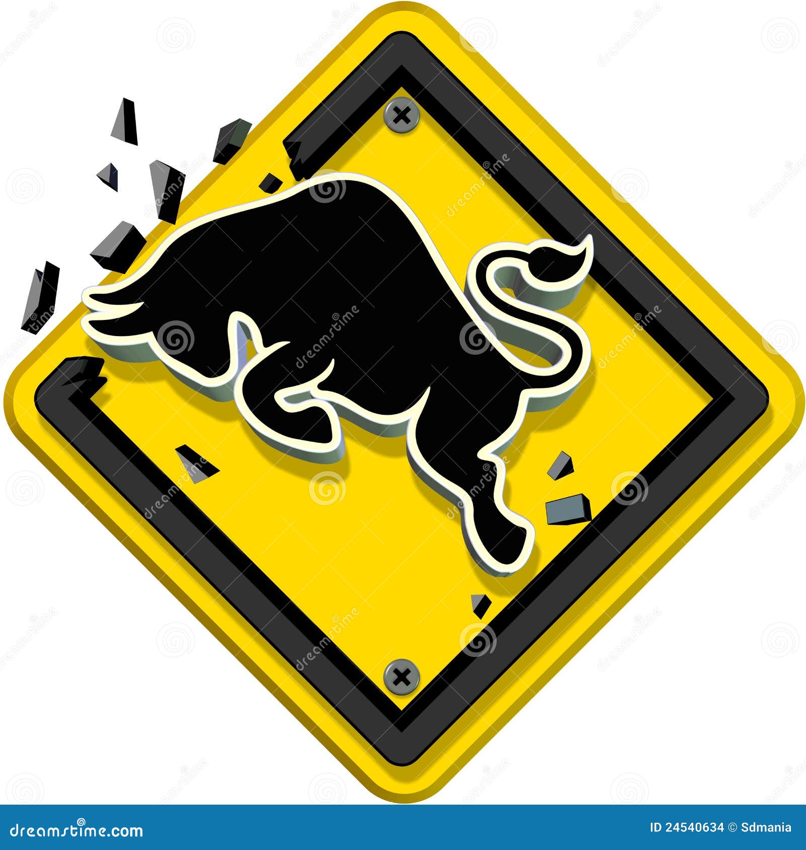 Animal Sign stock illustration. Illustration of placard - 24540634