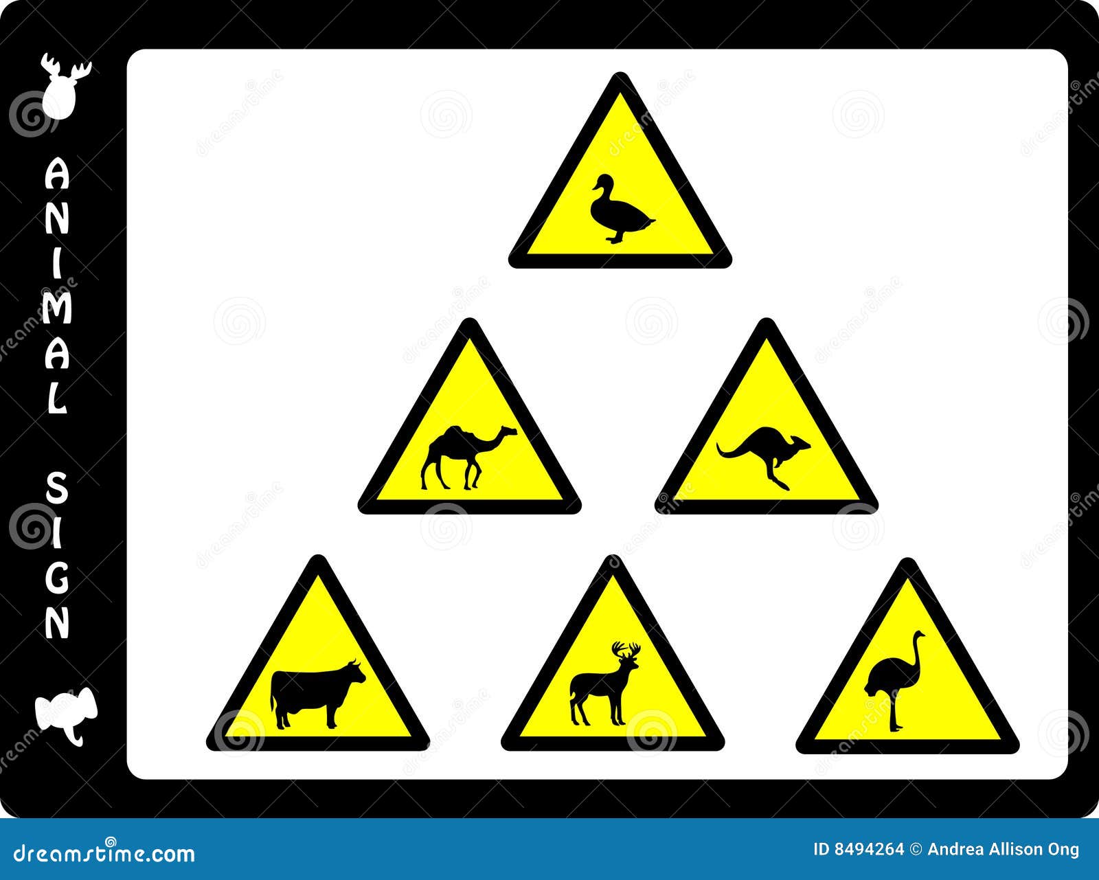 Animal sign stock vector. Illustration of mammal, design - 8494264