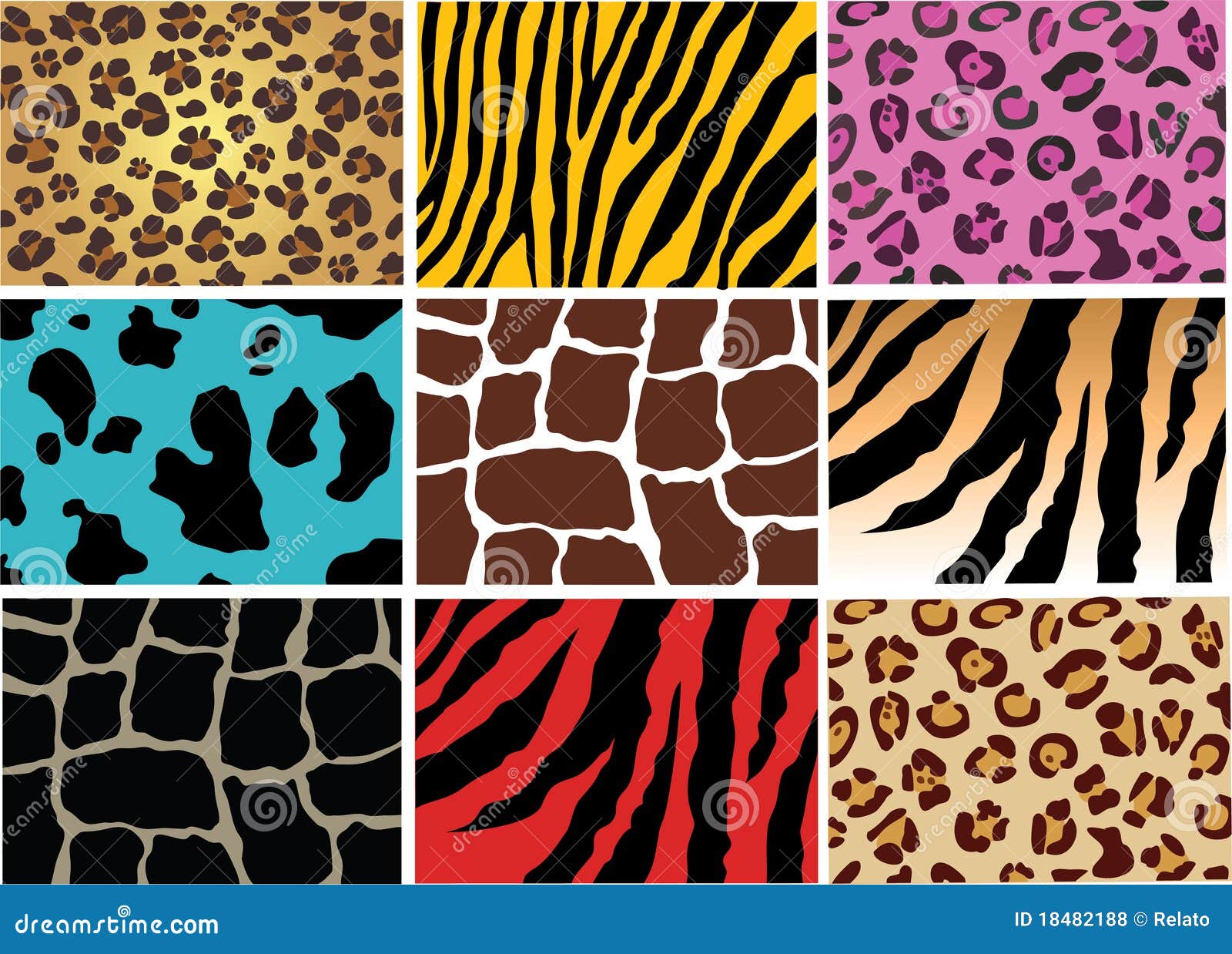 Animal Skin Patterns Royalty-Free Stock Image | CartoonDealer.com #3798796