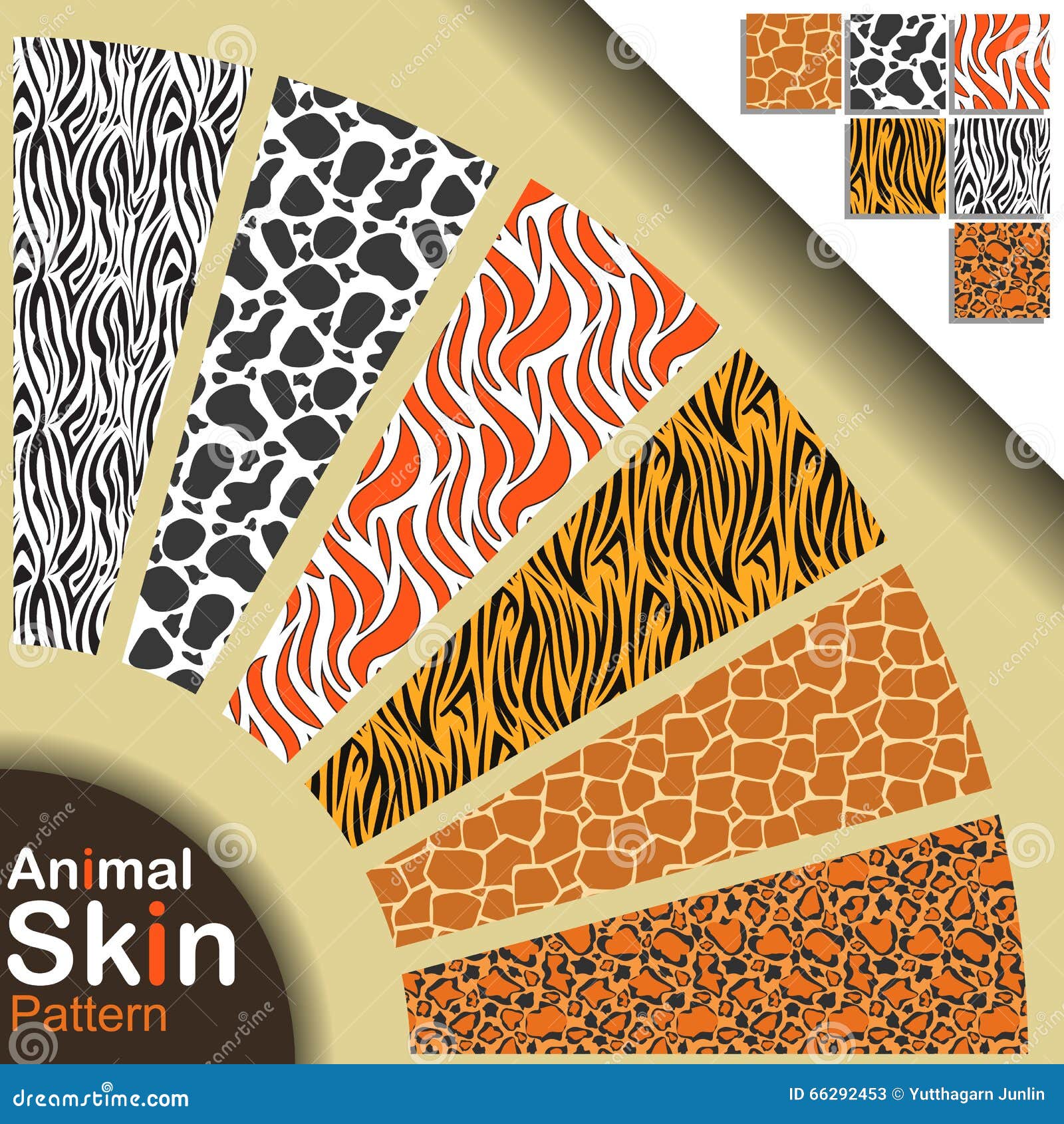 Animal Skin Pattern stock vector. Illustration of lion - 66292453