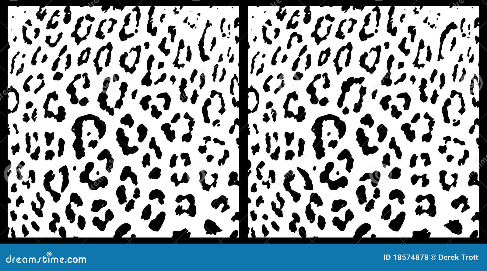 Leopard Skin Pattern Spot the Difference Stock Illustration ...