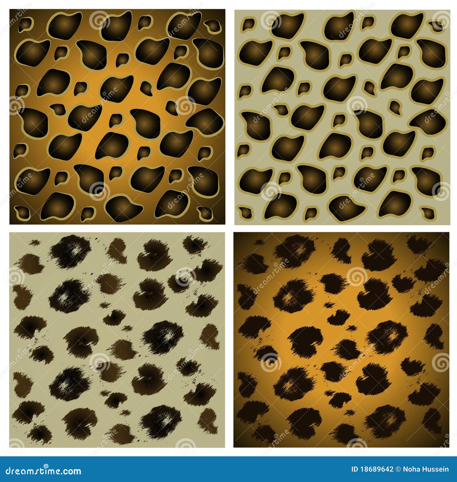 Animal Skin Textures Vector Illustration | CartoonDealer.com #18689642