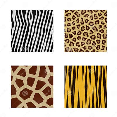 Animal skins patterns stock illustration. Illustration of africa - 2337224